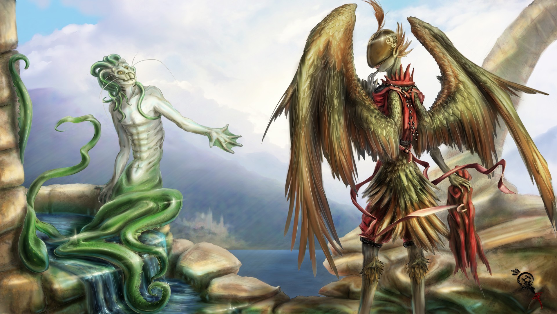 ArtStation - Fish and Bird