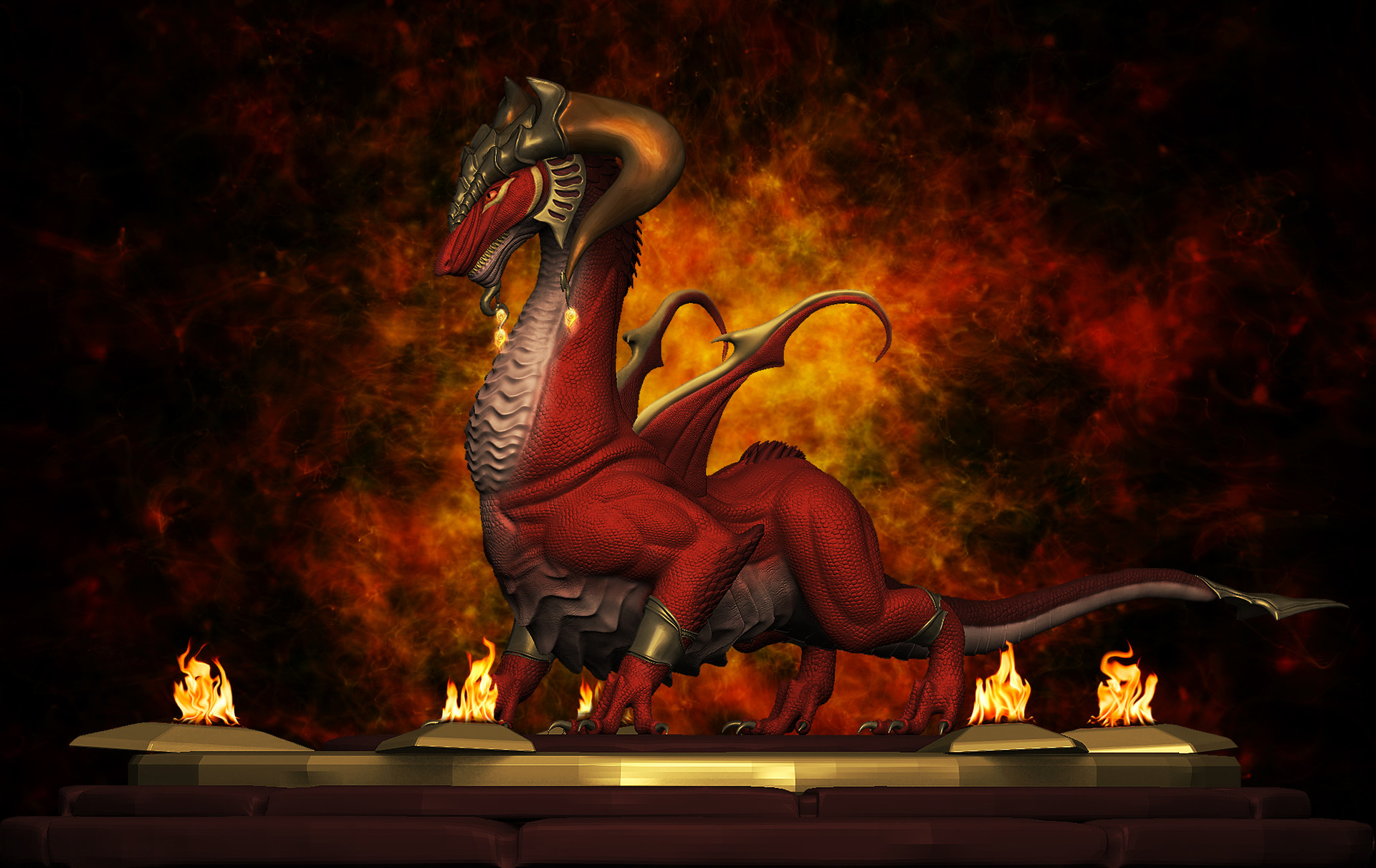 ArtStation - Red Dragon