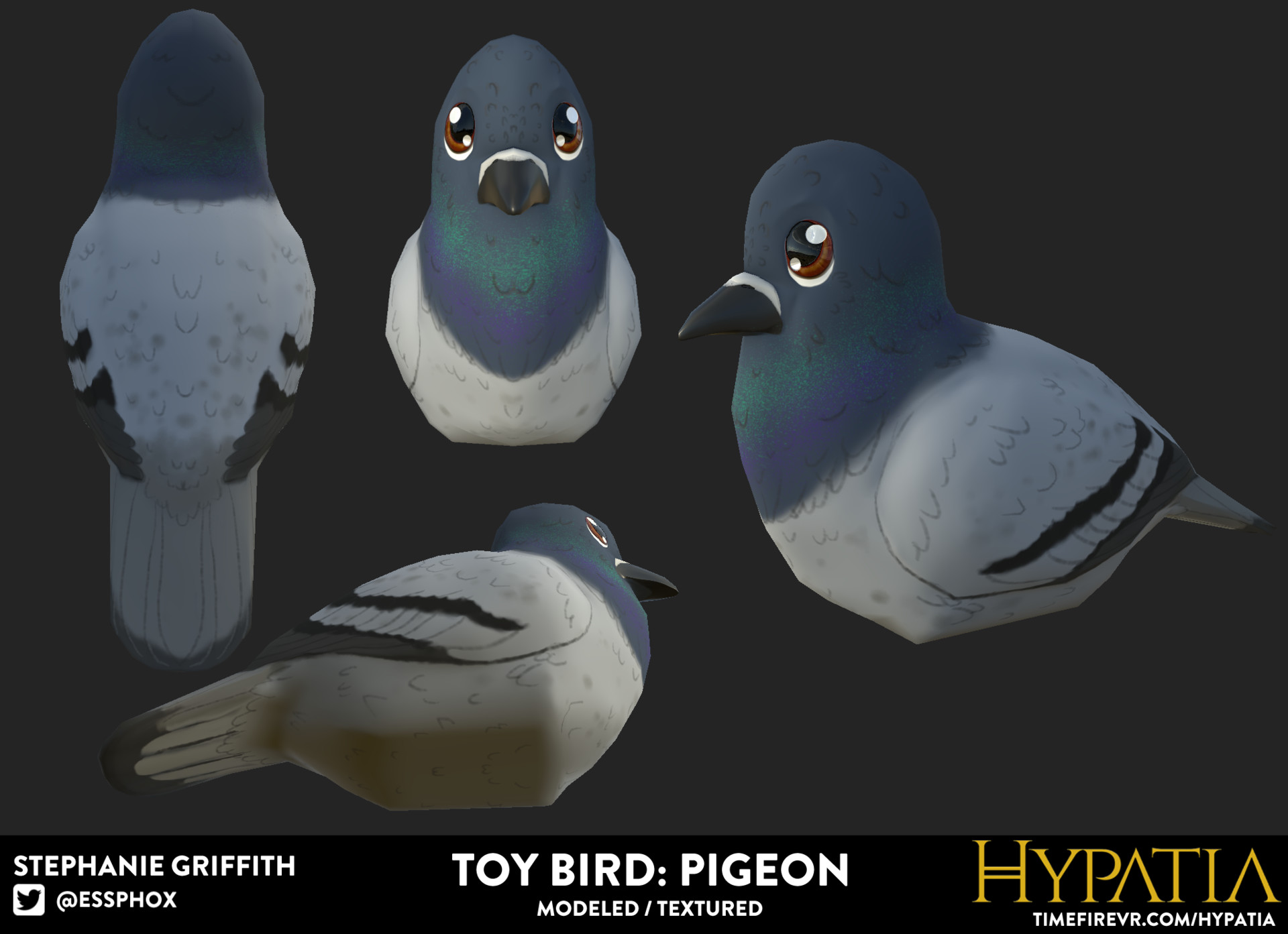 Stephanie Griffith - Toy Bird: Pigeon