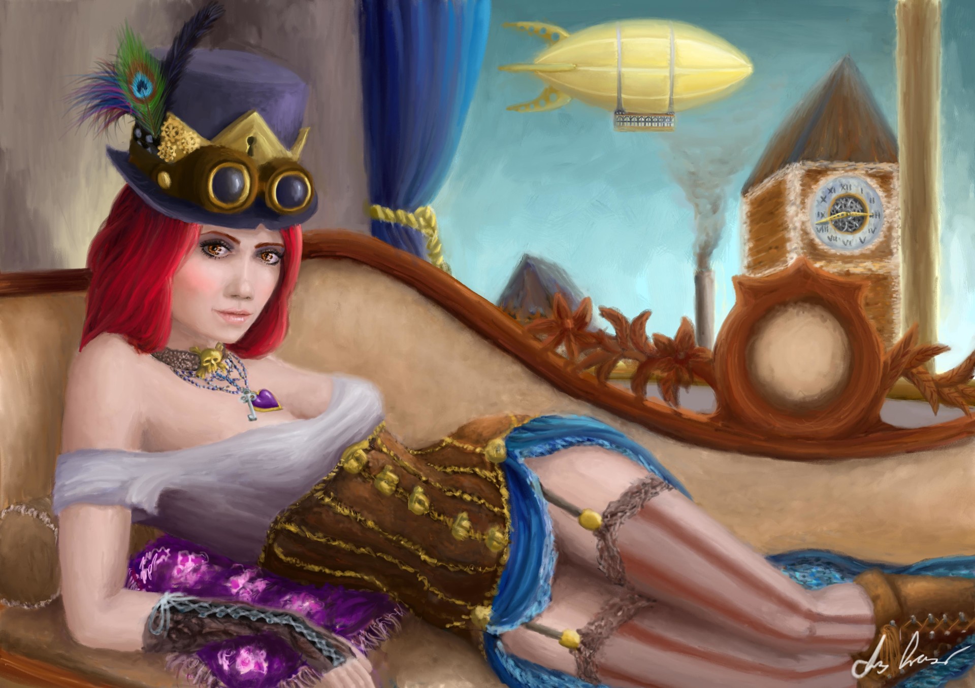 ArtStation - Steampunk girl