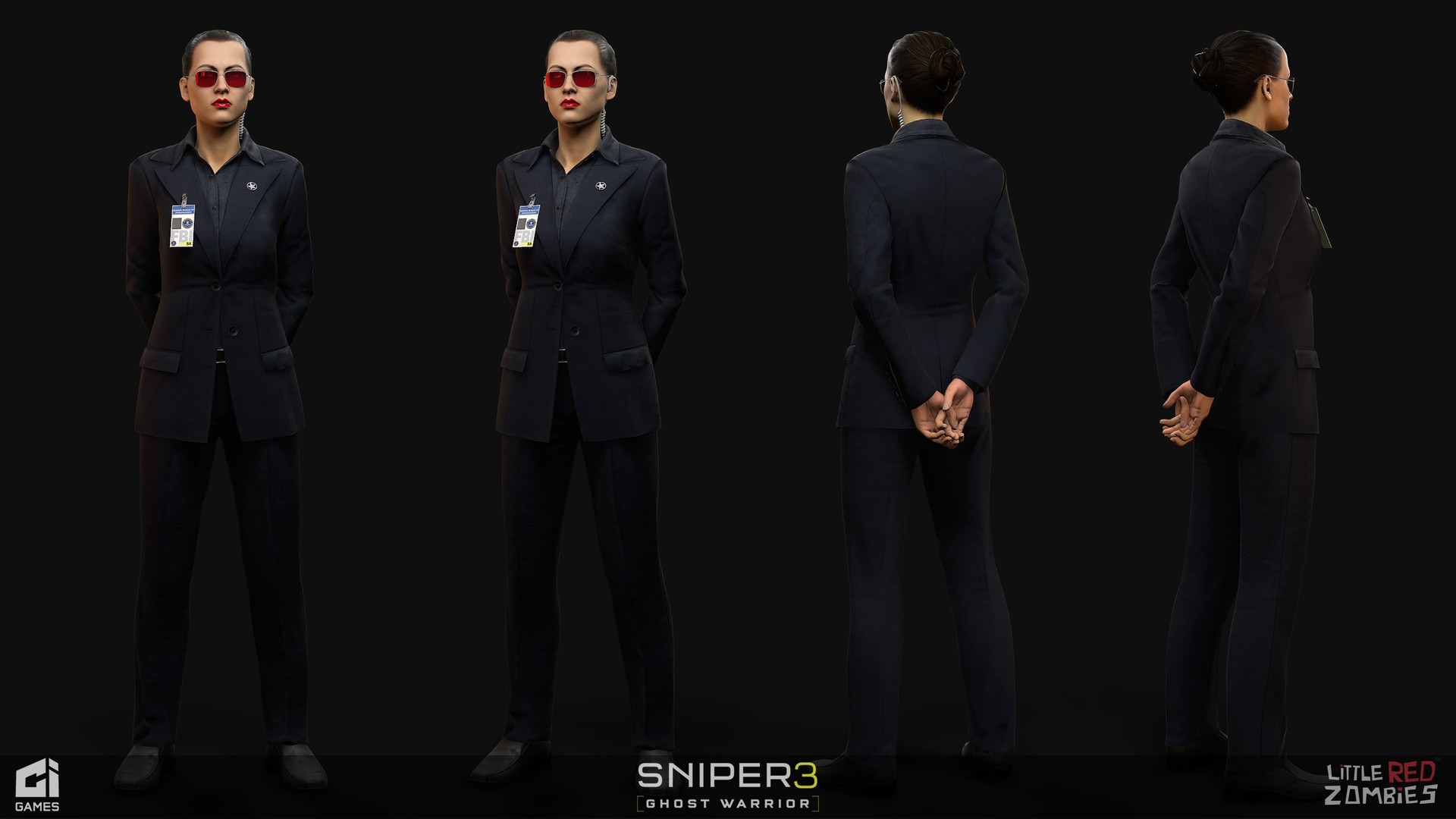 LITTLE RED ZOMBIES - Sniper Ghost Warrior 3 Character - Female Bodyguard