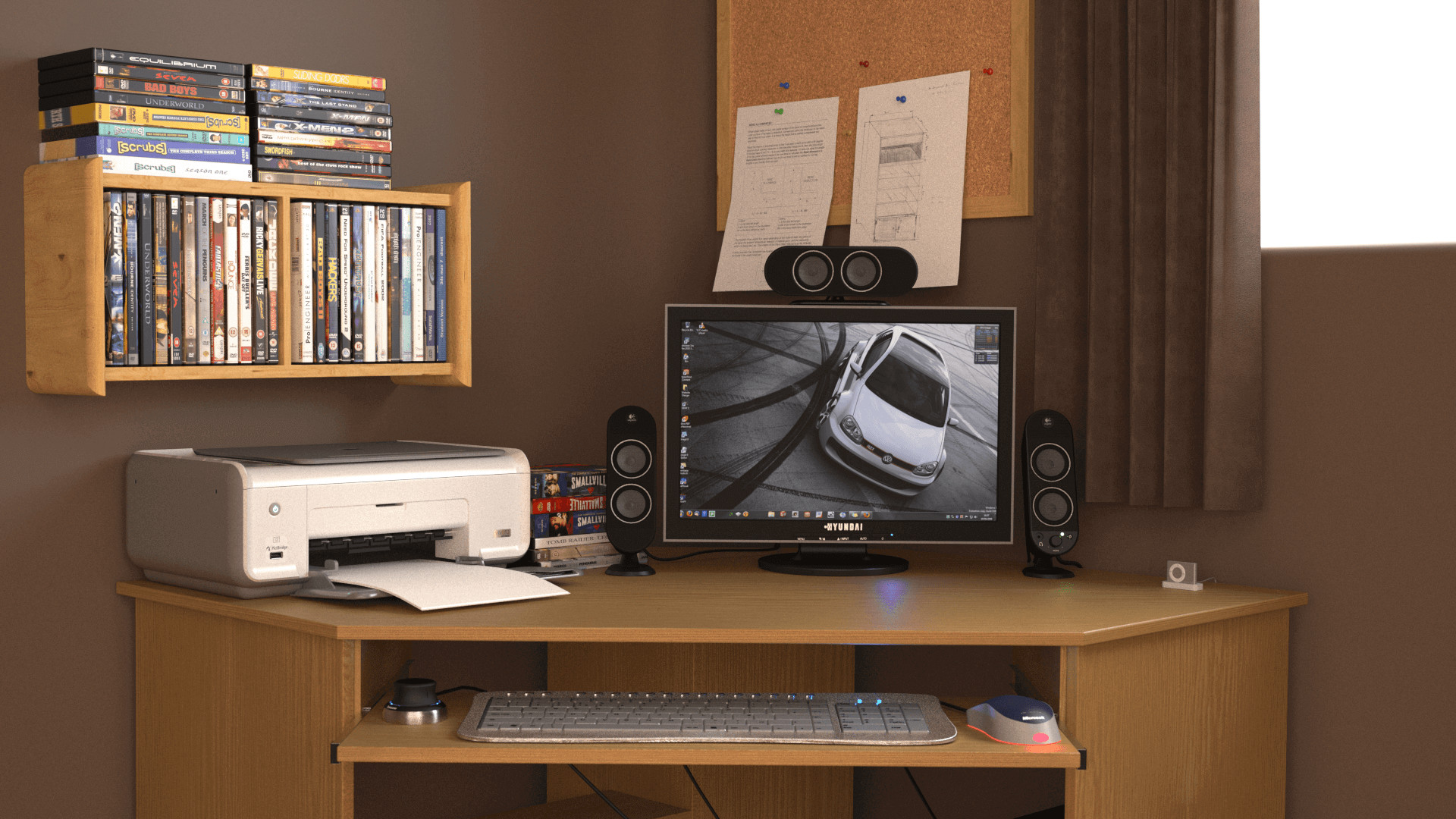ArtStation - Computer Desk Scene