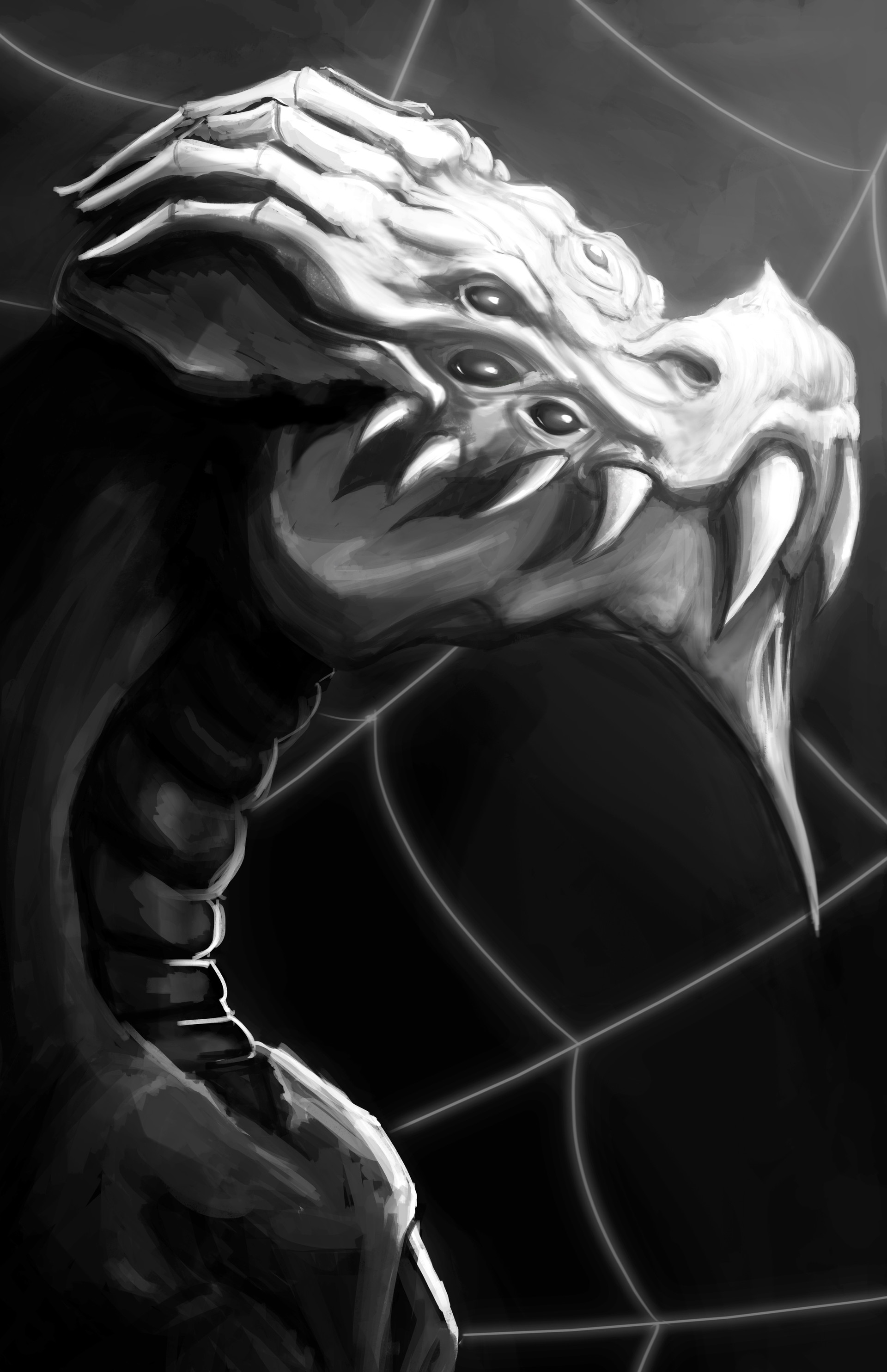 ArtStation - Spider dragon portrait