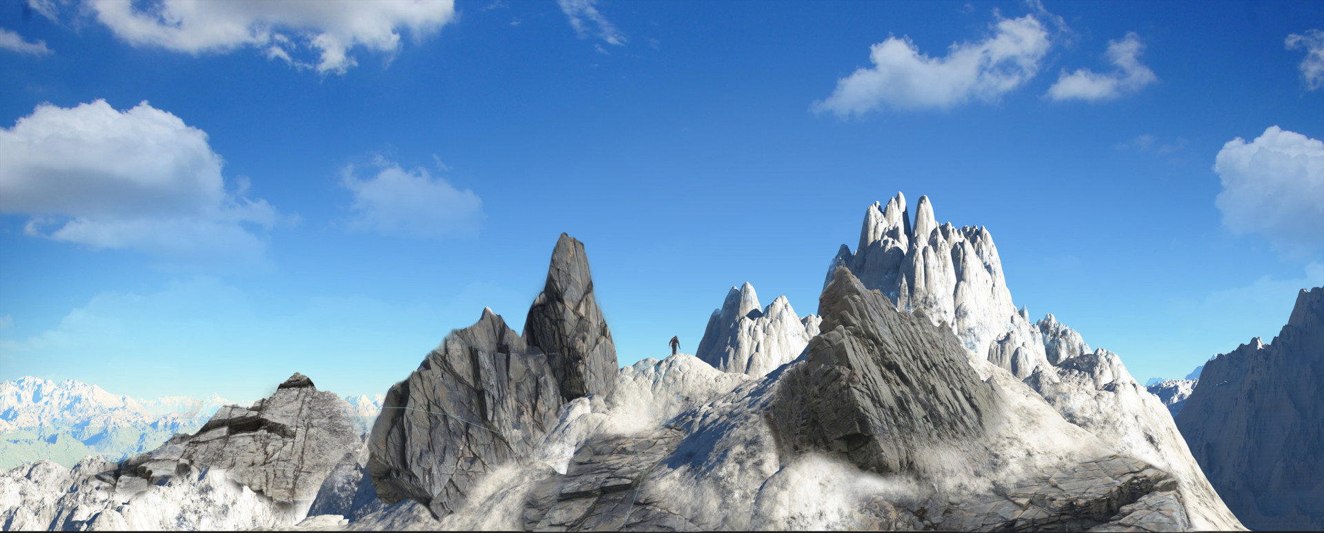 ArtStation - Snowy mountains