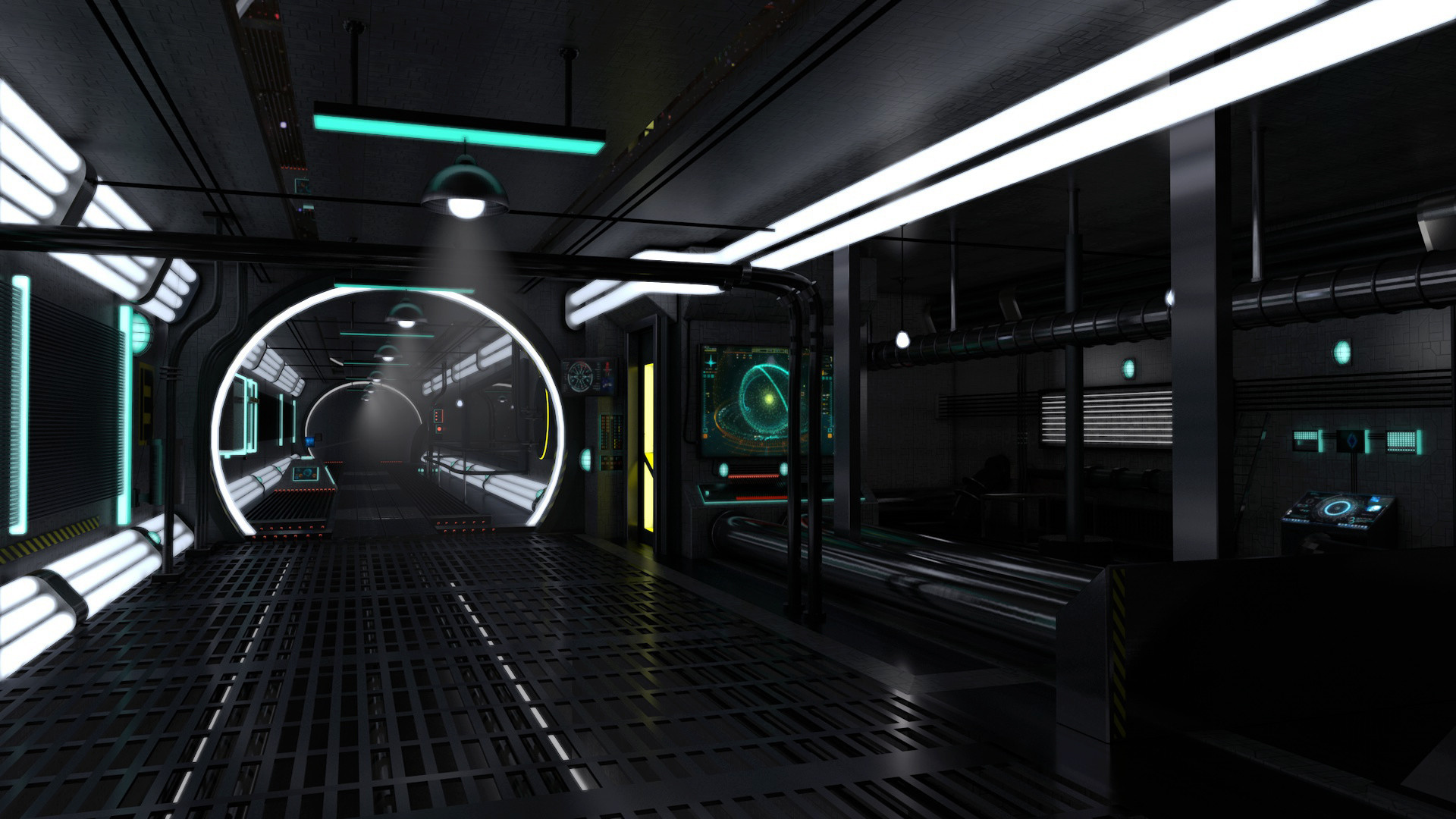Futuristic Spaceships Interior
