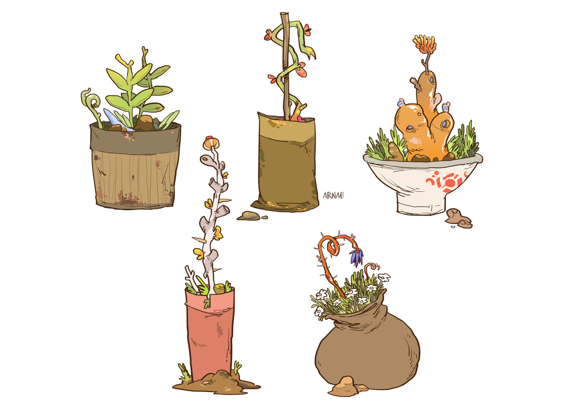 ArtStation - Plant Scribbles