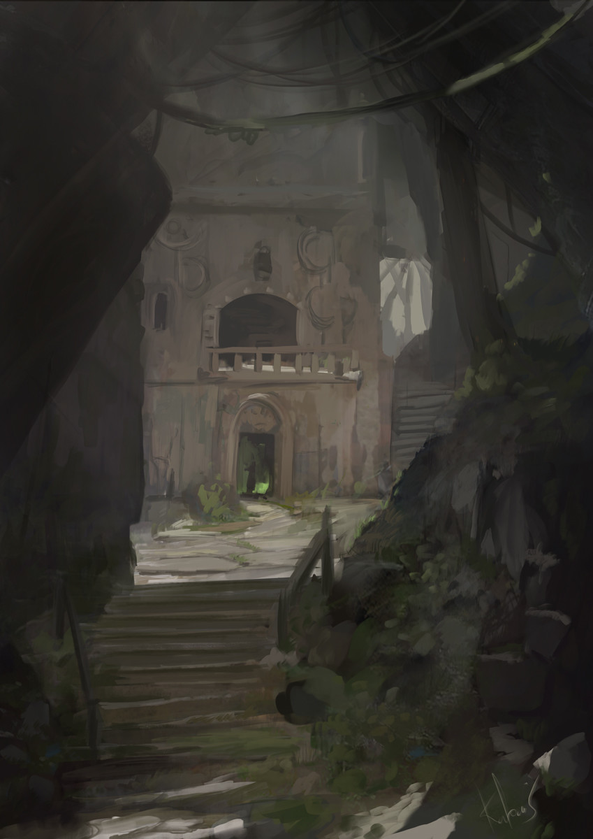 ArtStation - Cave tower