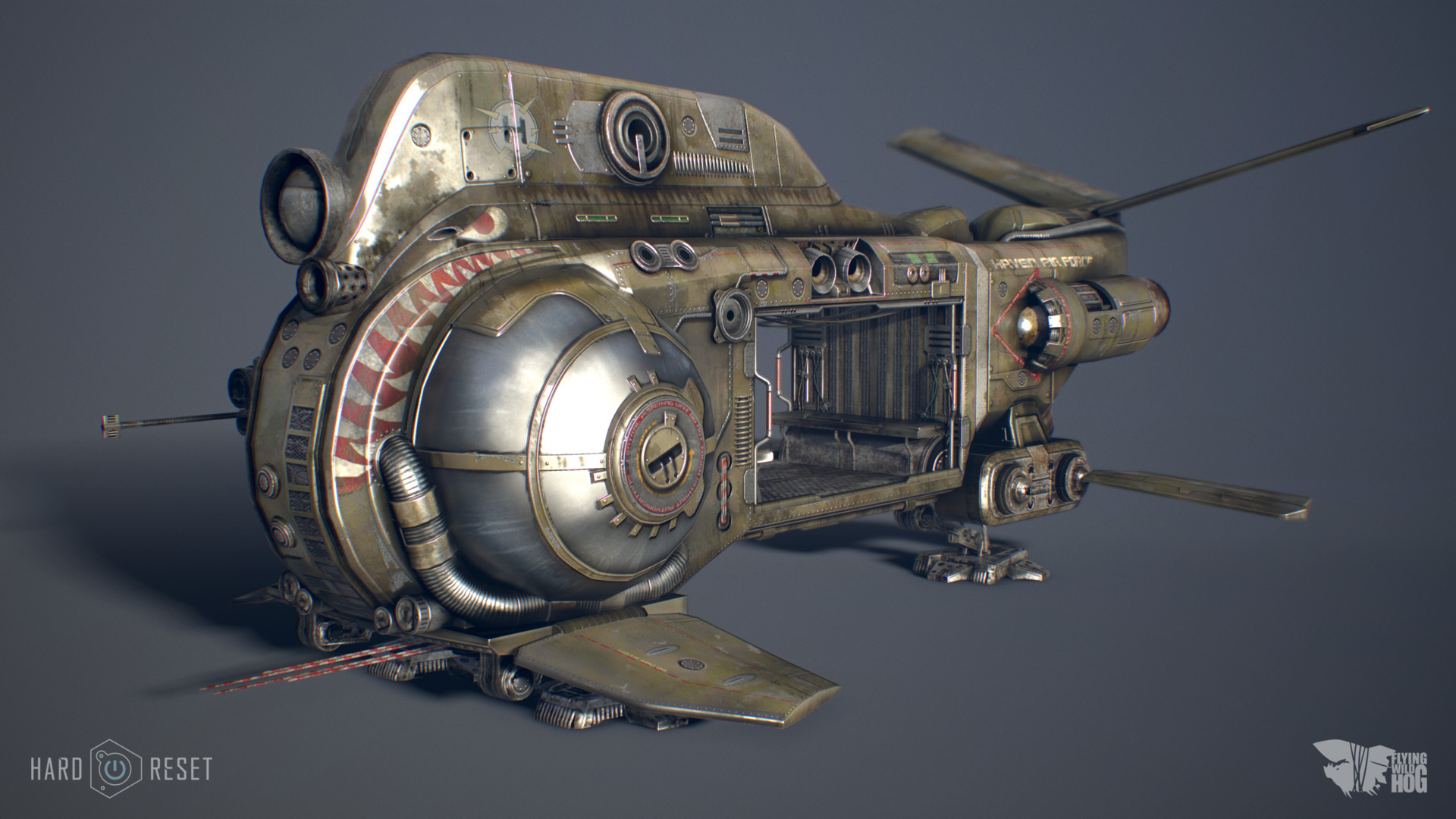 futuristic dropship