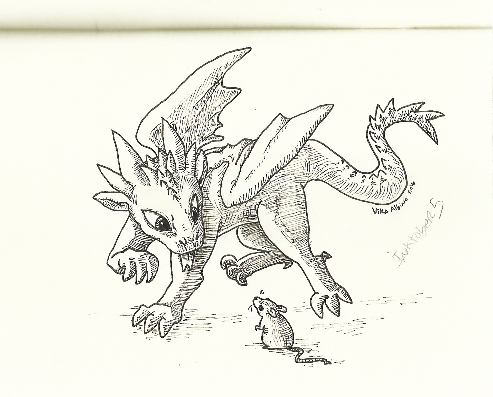 ArtStation - The Dragon and the Mouse