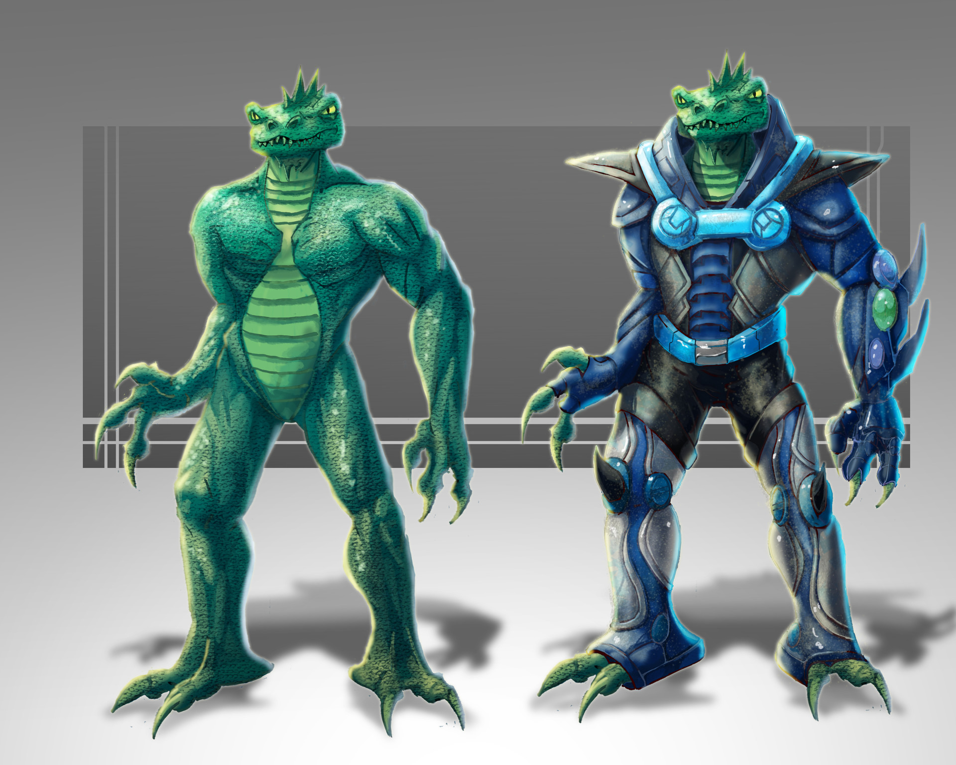 ArtStation - space lizard guy