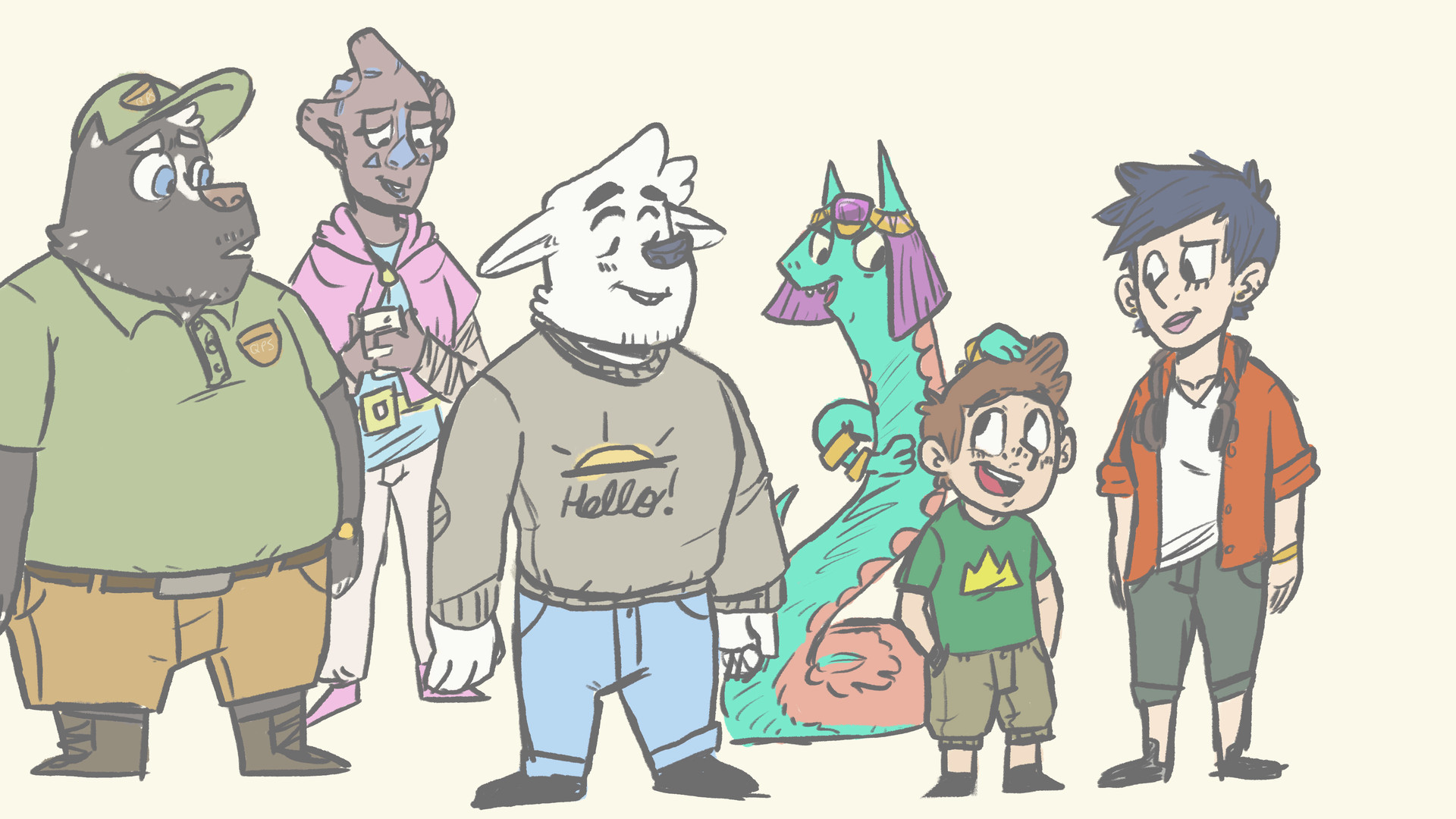 ArtStation - Milk & Pip Character Concepts.