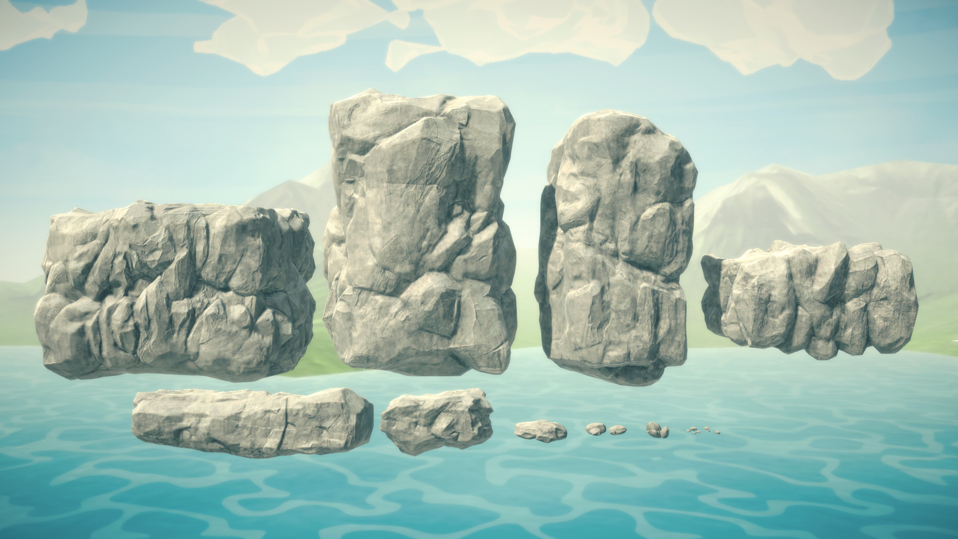 ArtStation - Modular Cliffs and Rocks for Art Creation - Staggart Unity Project.