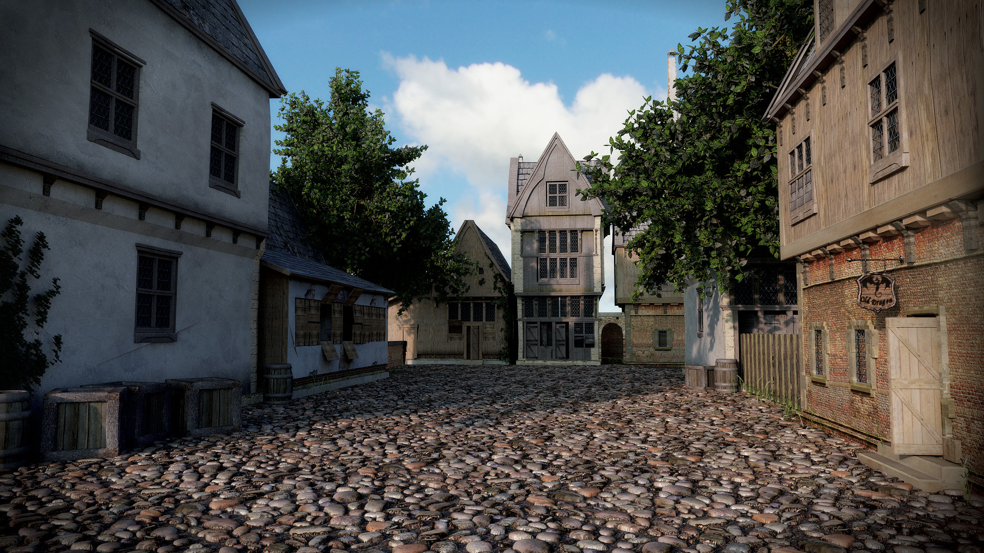 ArtStation - Medieval street