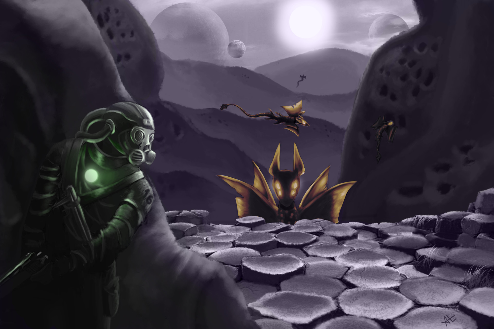 ArtStation - Alien Creature Scene