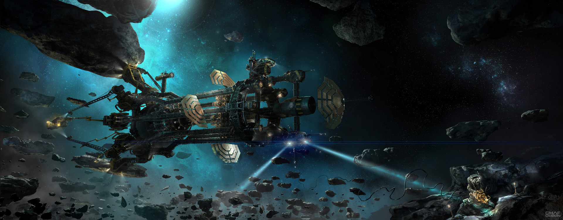 Asteroid Mining Ship