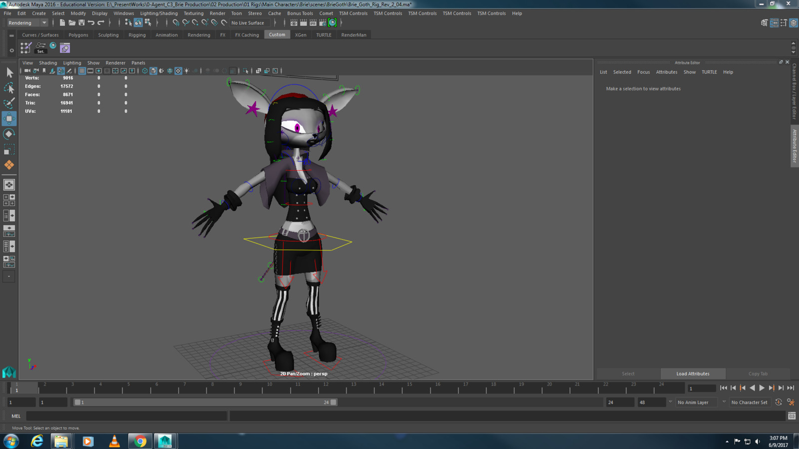 Lloyd Fleck - Agent C3 Goth Disguise