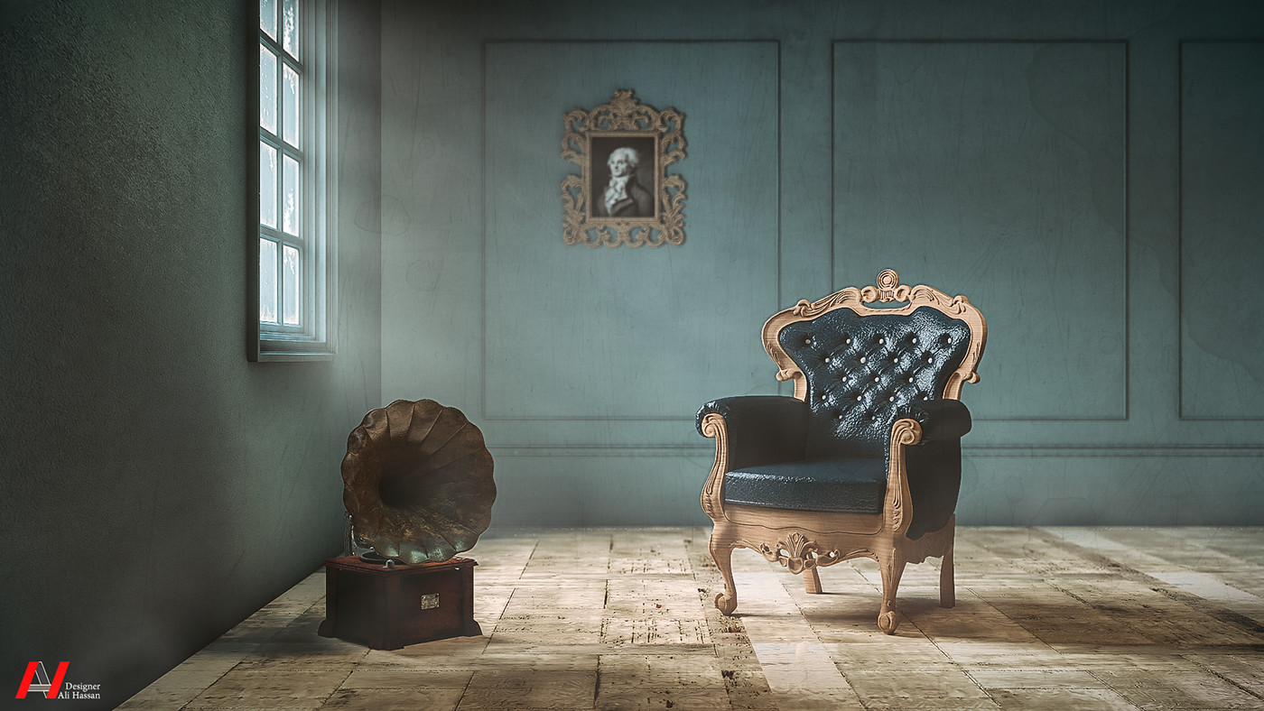 ArtStation - Room Relax And Music Old