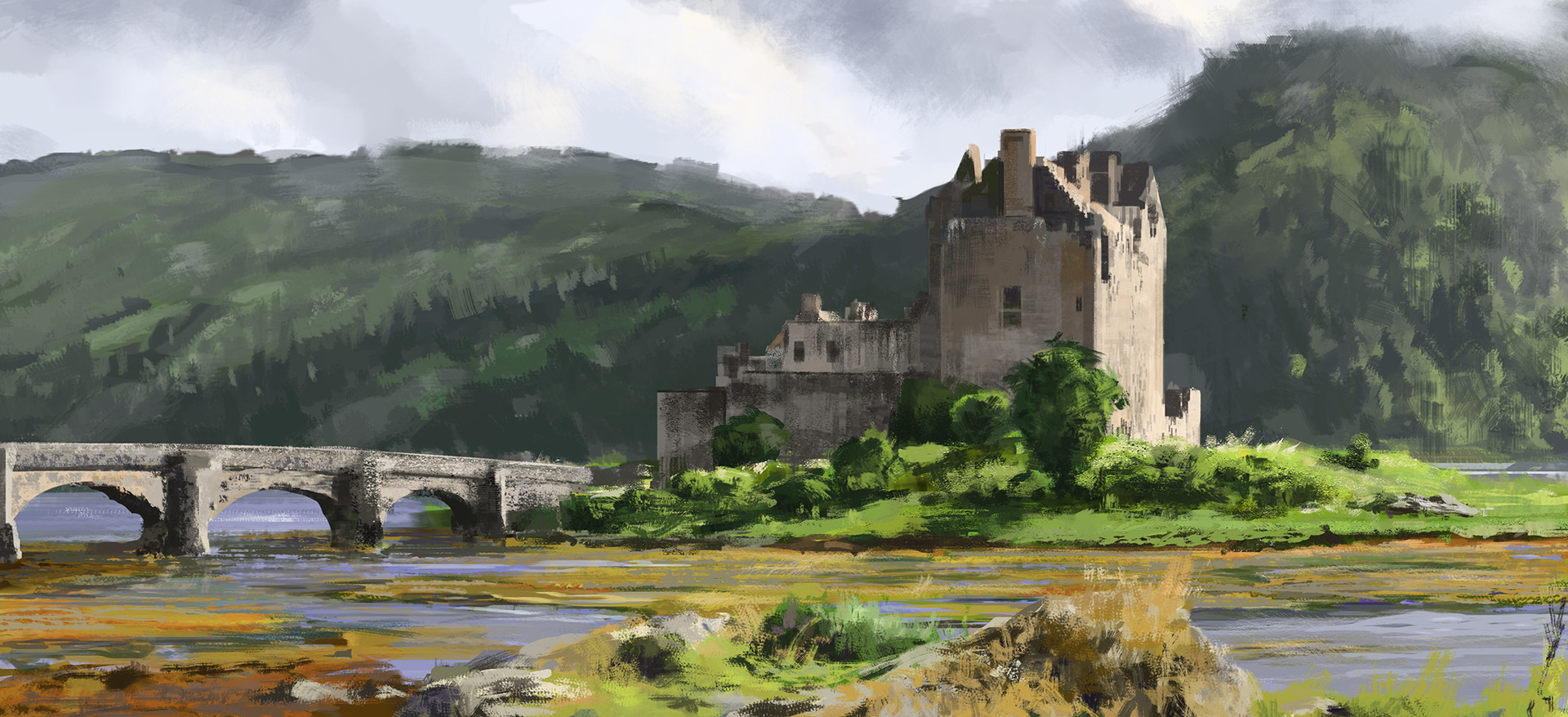 ArtStation - Castle Landscape