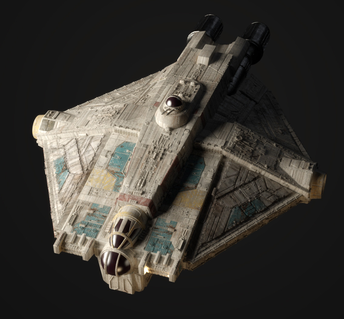 ArtStation - Realistic Ghost(SW Rebels ship)