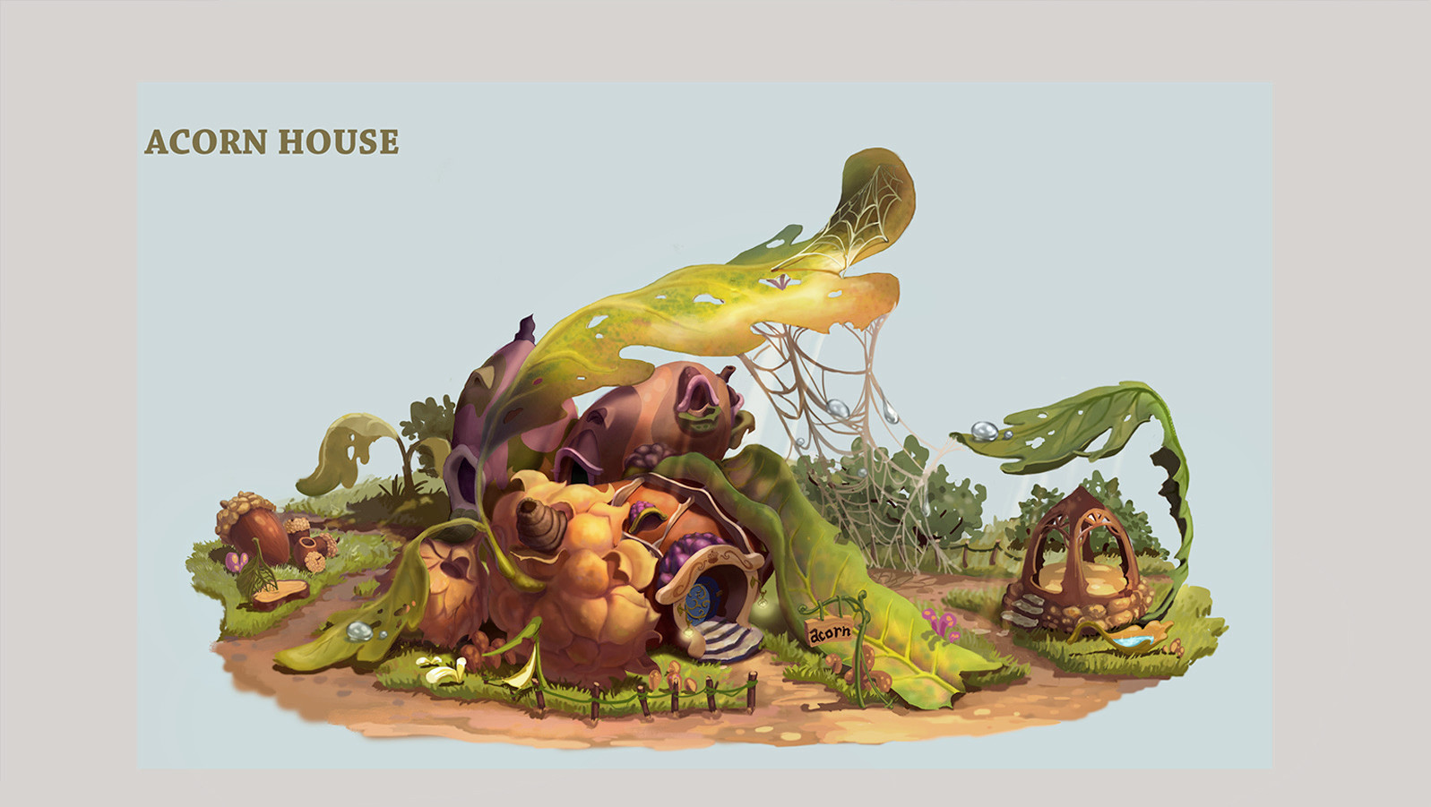 ArtStation - A house built of acorns