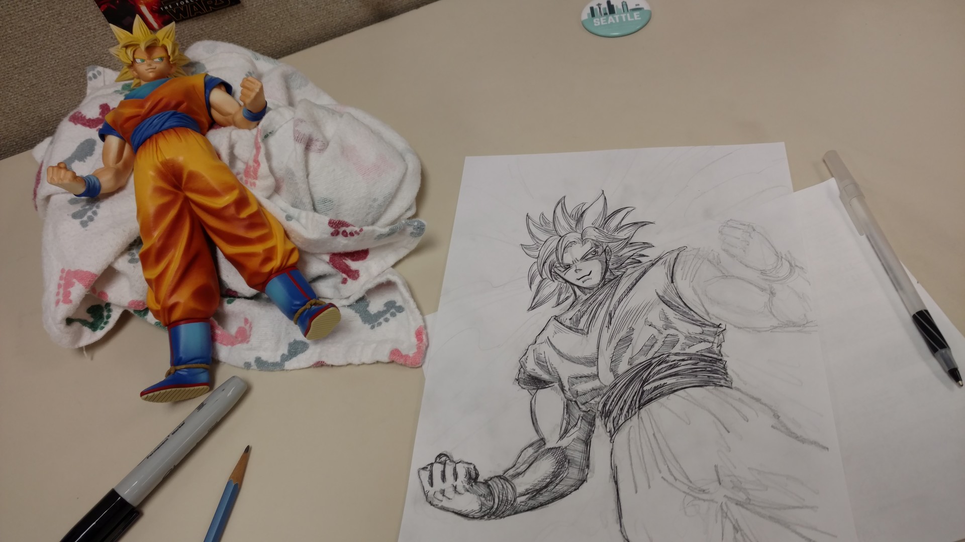 how to draw dragon ball z goku super saiyan god