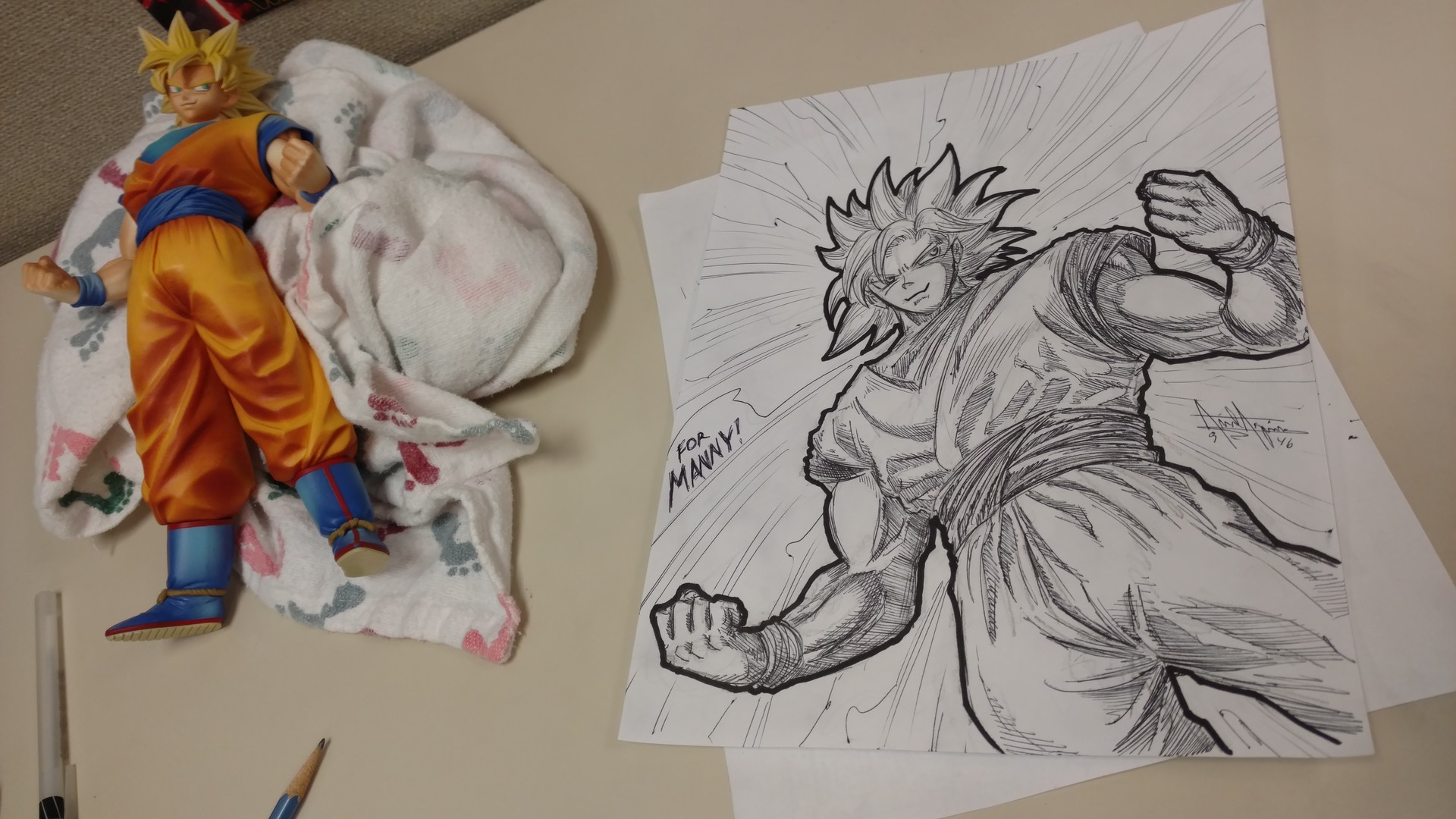 how to draw dragon ball z goku super saiyan