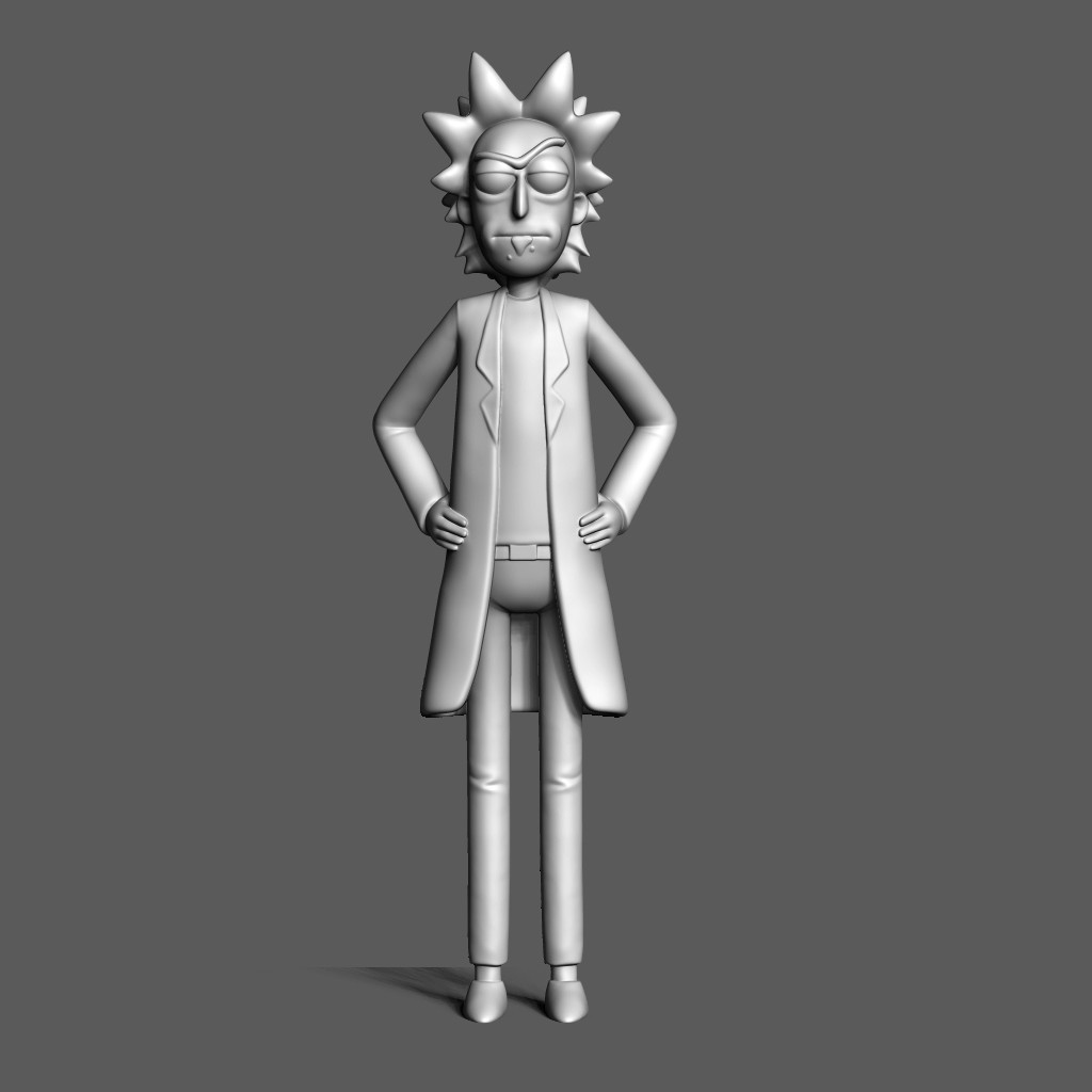 ArtStation - Rick Sanchez Character 3d Print