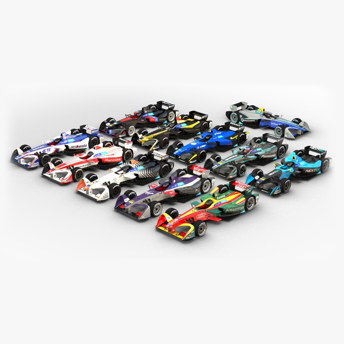 ArtStation - Formula E Teams Pack Season 2016 2017