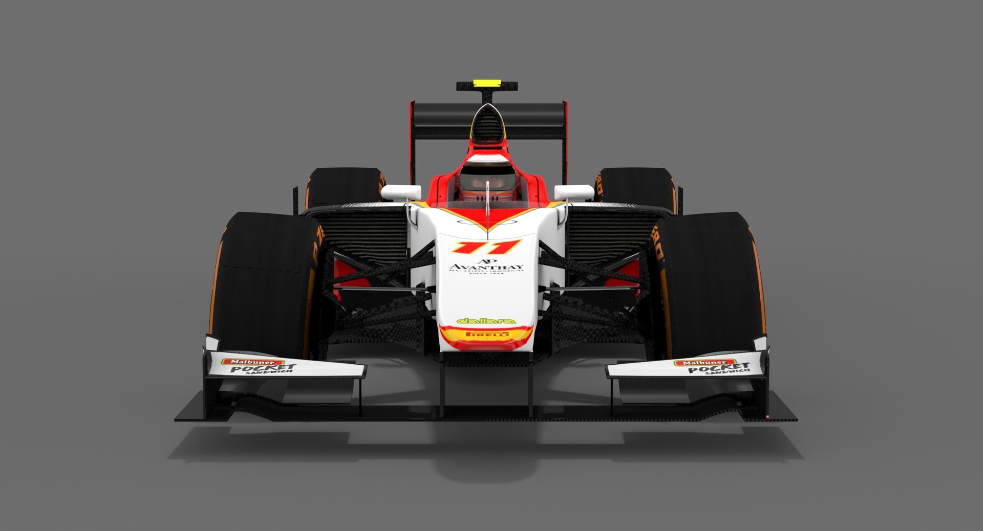 OpticalDreamSoft - Campos Racing Formula 2 Season 2017 3D model