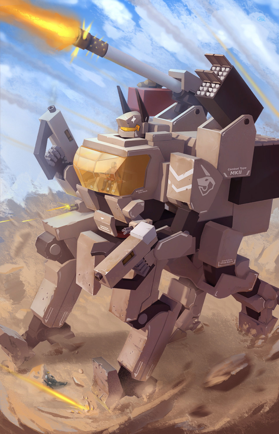 ArtStation - Desert Fox walker