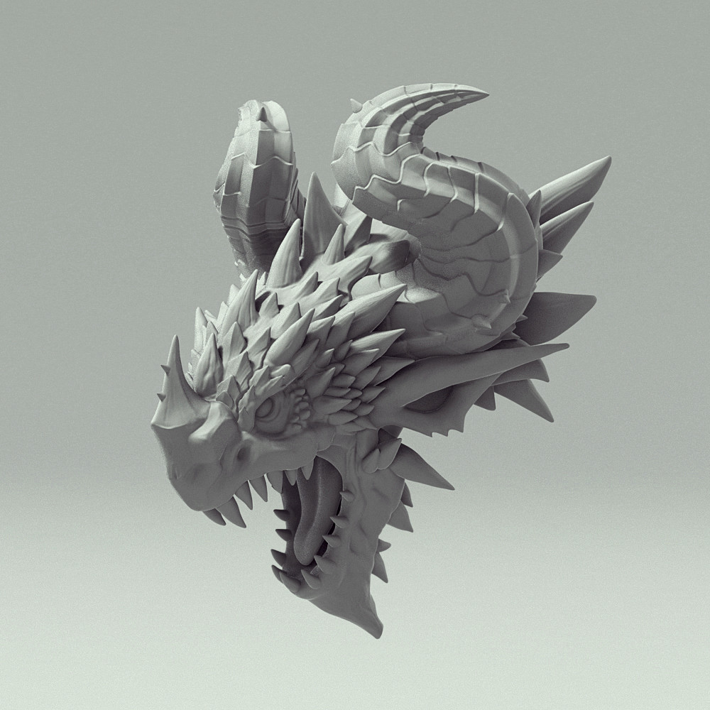 ArtStation - Dragon head