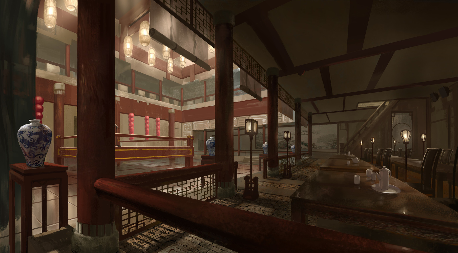 ArtStation - Chinese tea house