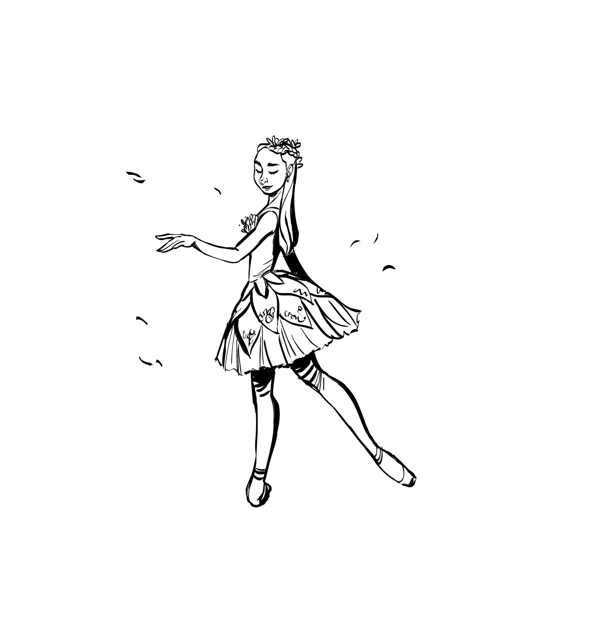 how to draw dance doodle