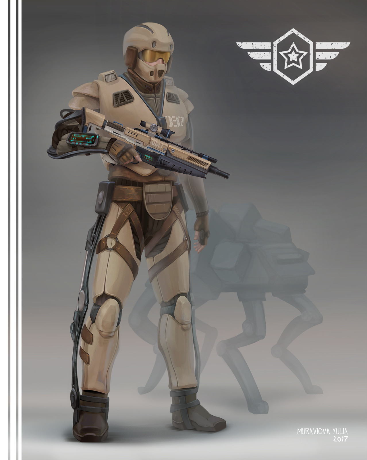 ArtStation - concept art soldier