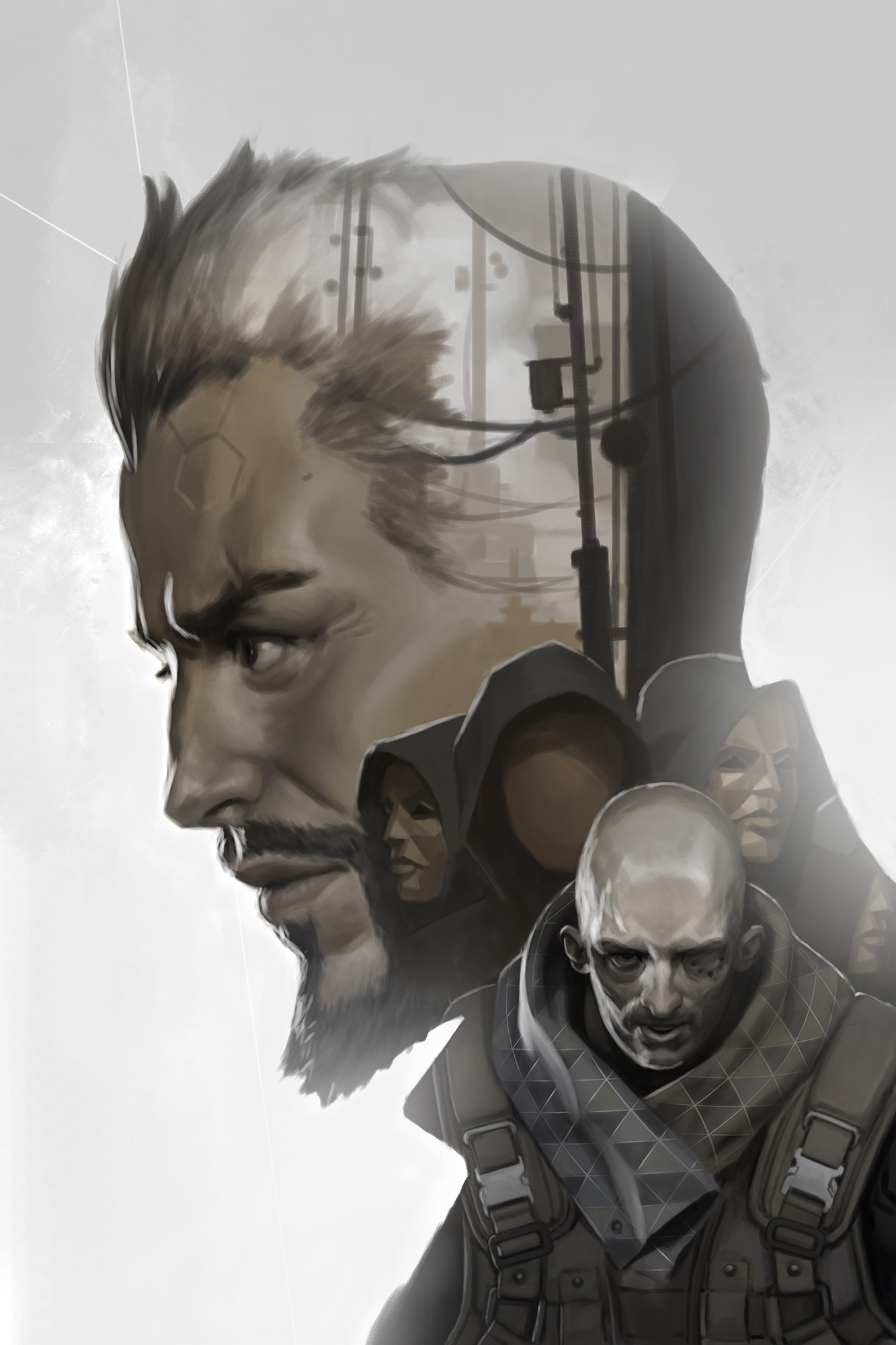 ArtStation - Unused DX Mankind Divided Marketing Concepts