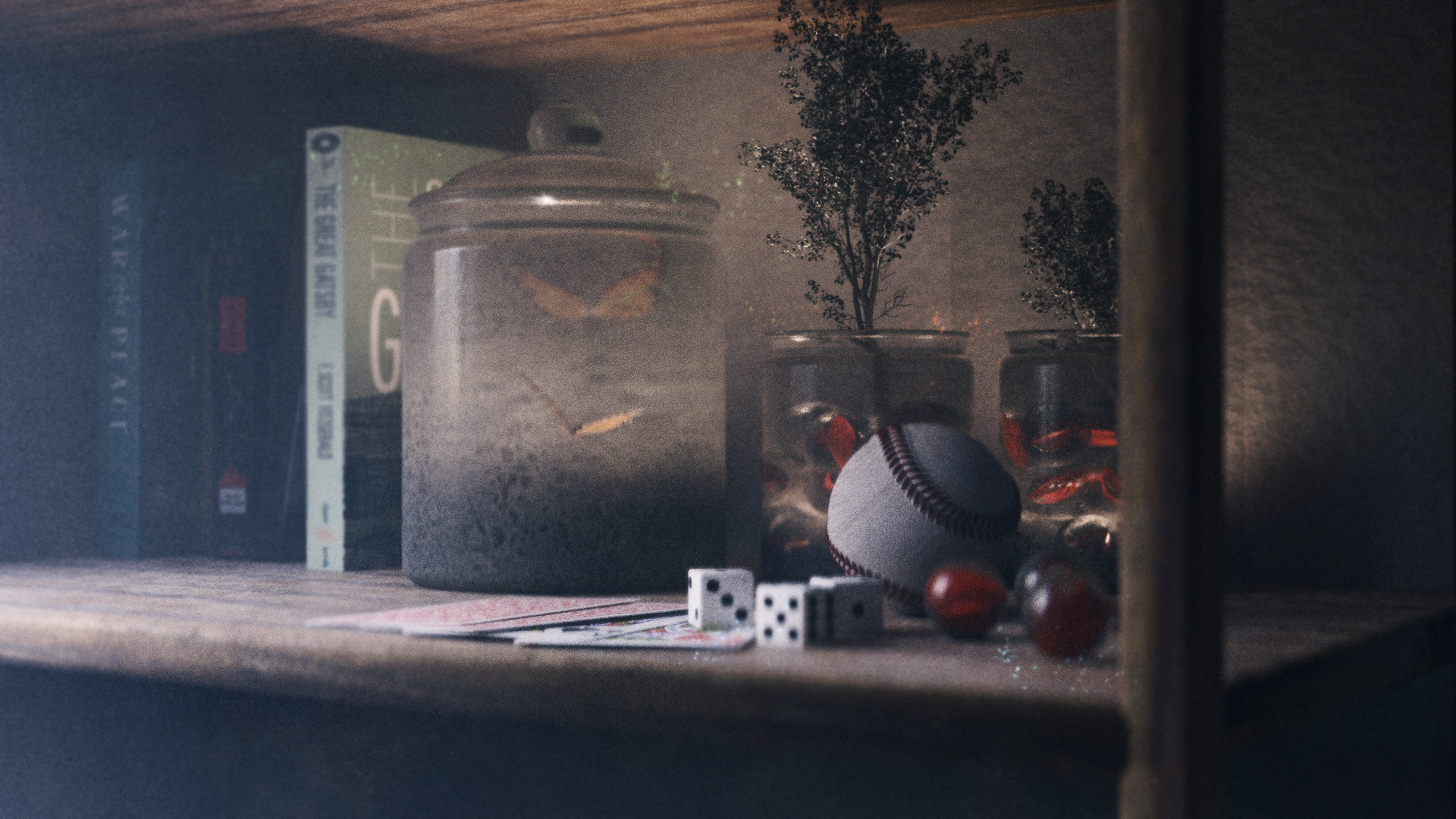 ArtStation - "Bookshelf" 3D Photorealistic Render