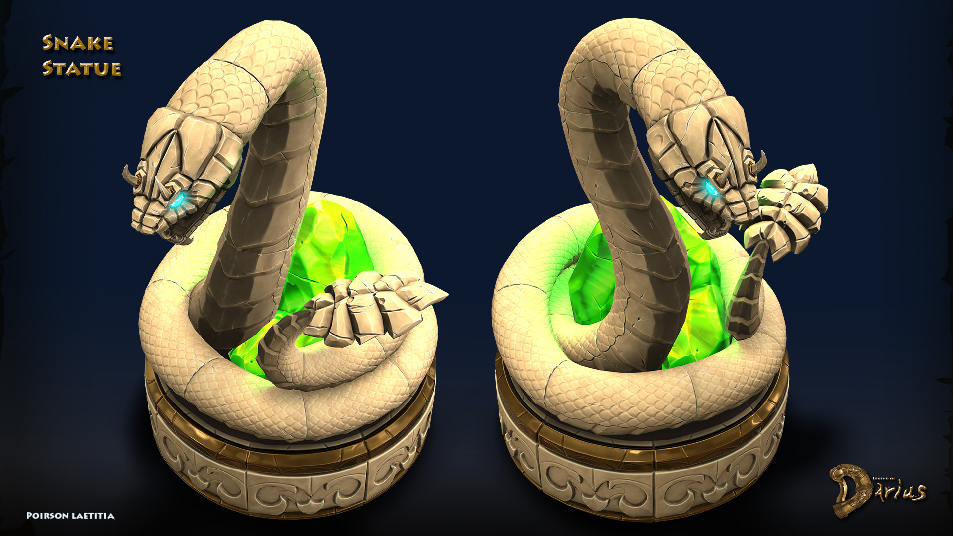 Laetitia "Noctume" Poirson - Legend of Darius - Snake Statue