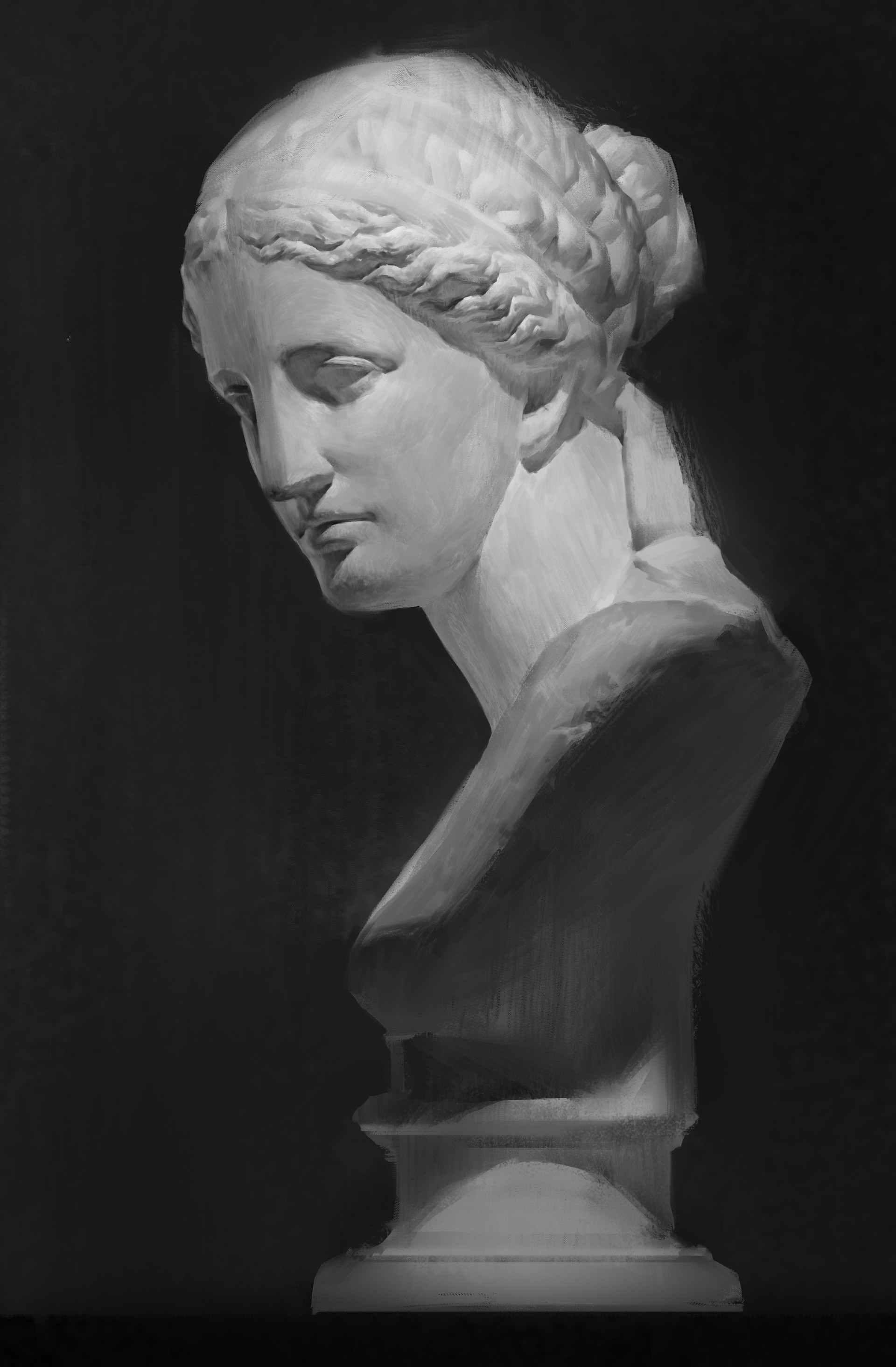 ArtStation - The practice of a plaster portrait