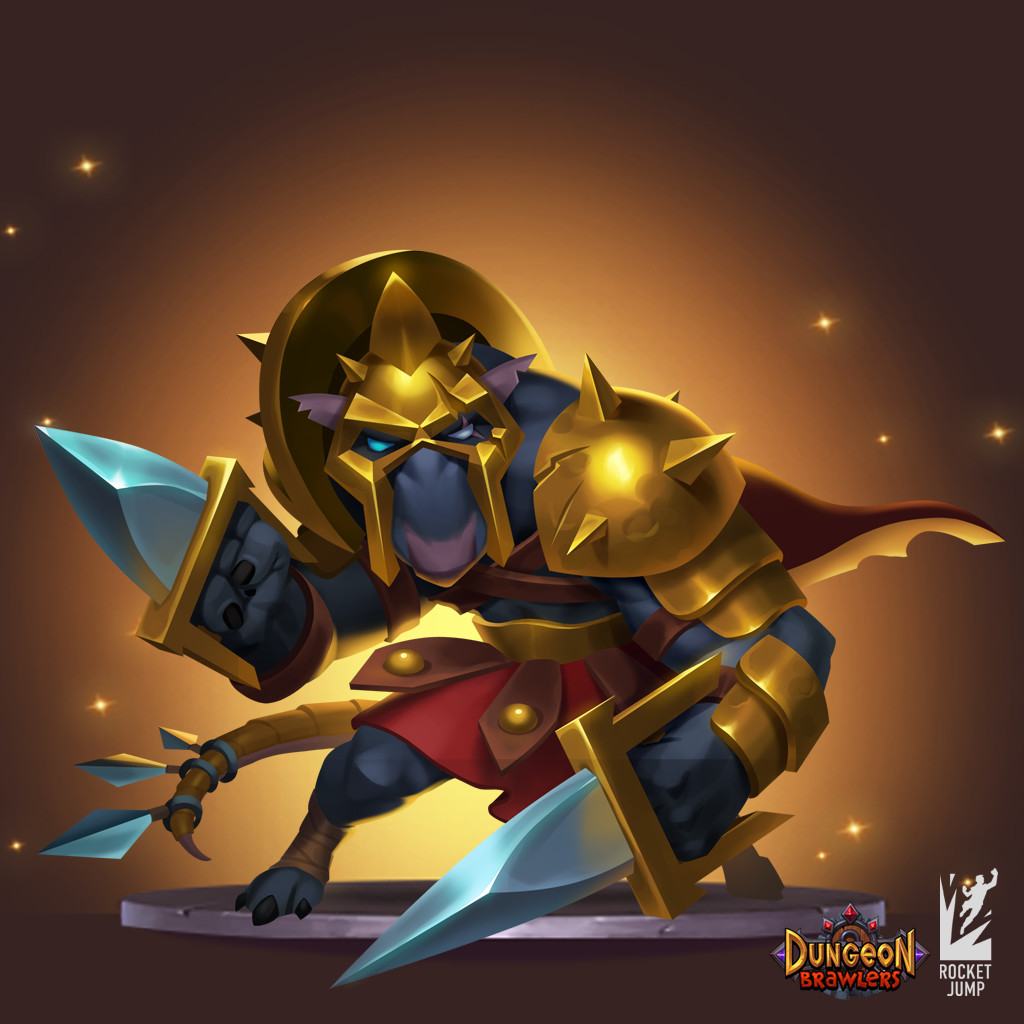 ArtStation - [Art] Dungeon Brawlers — Gladiator