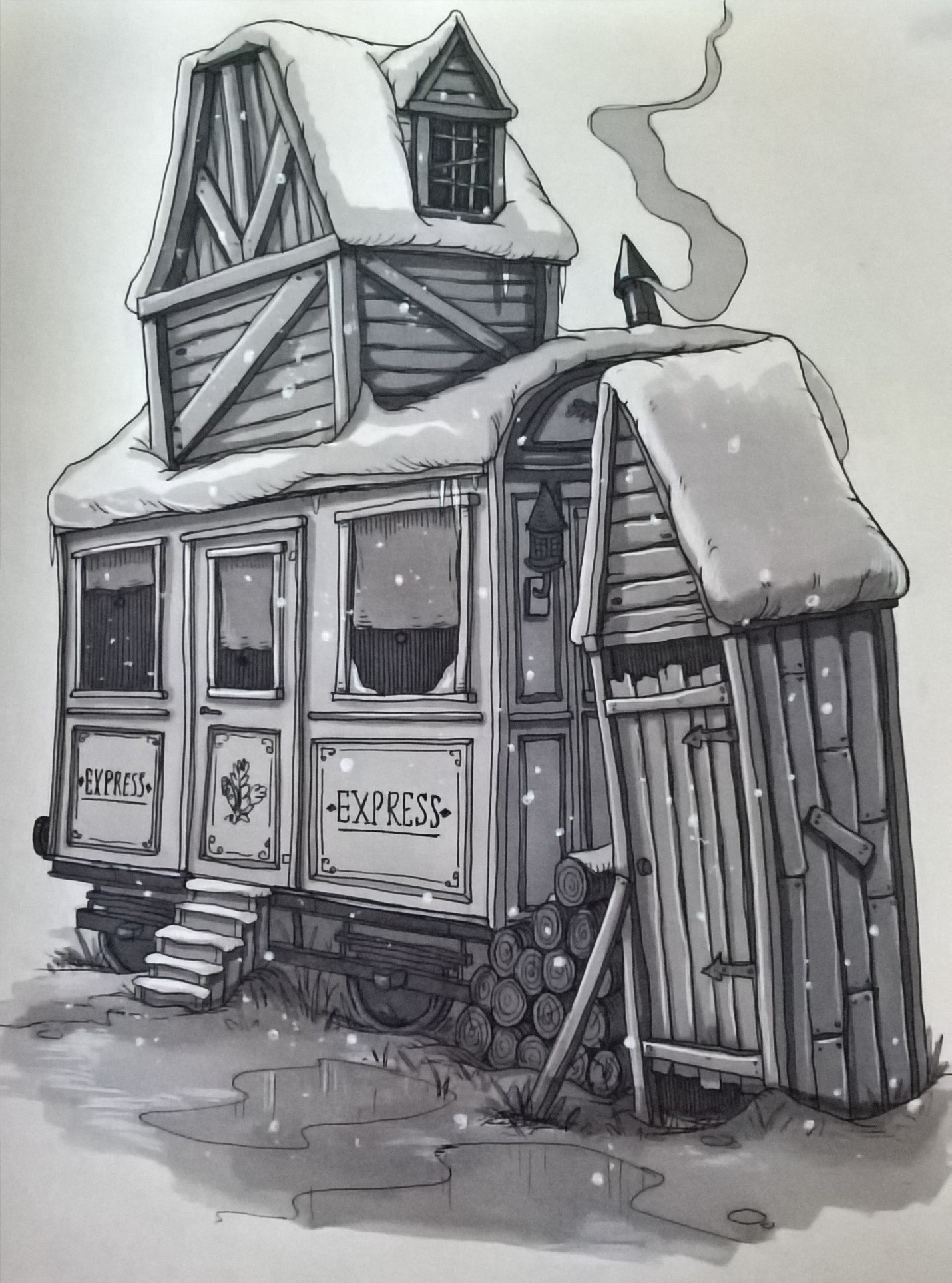 Andy Oakley - The Old Train Carriage