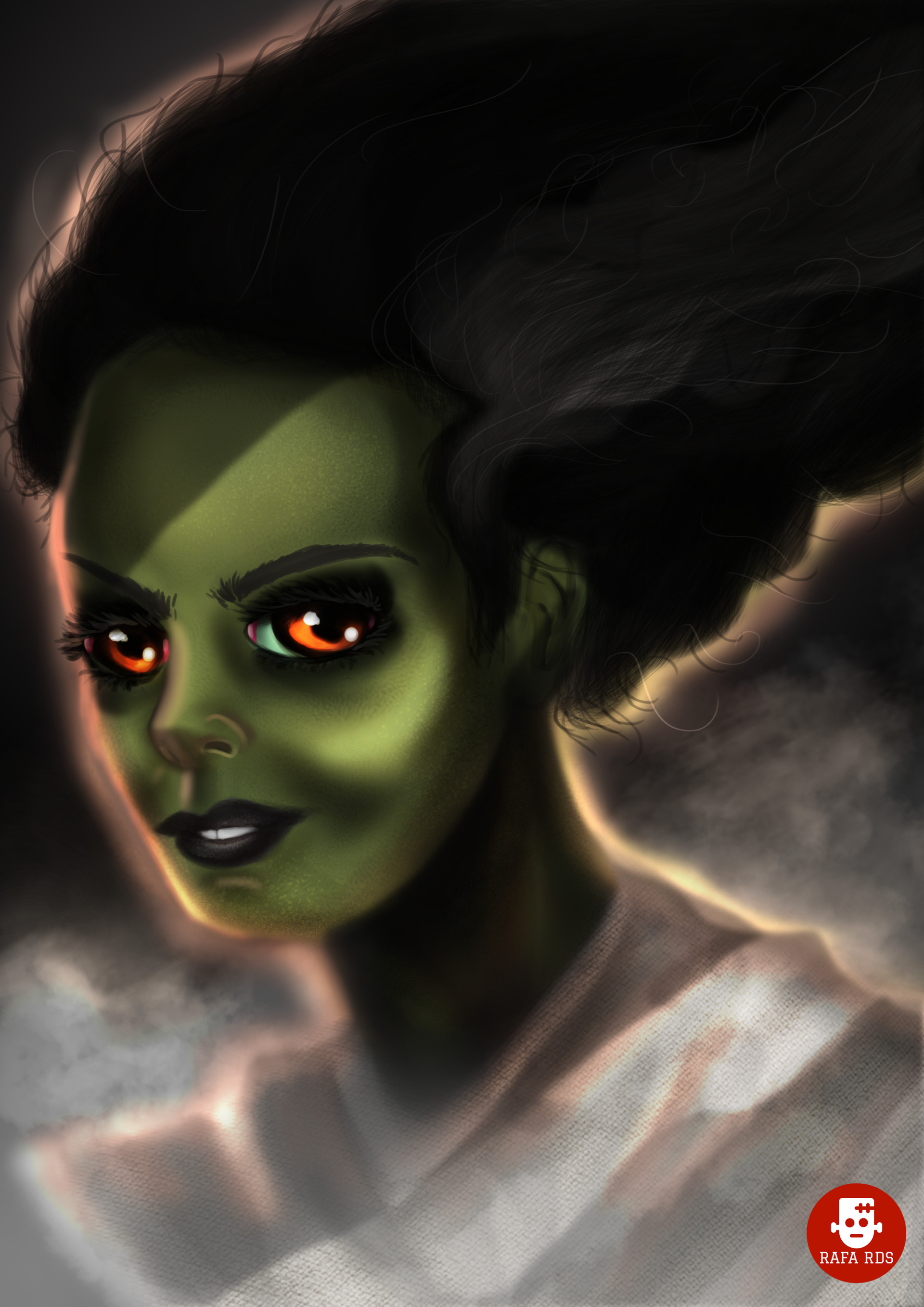 ArtStation - The bride of Frankenstein 💀