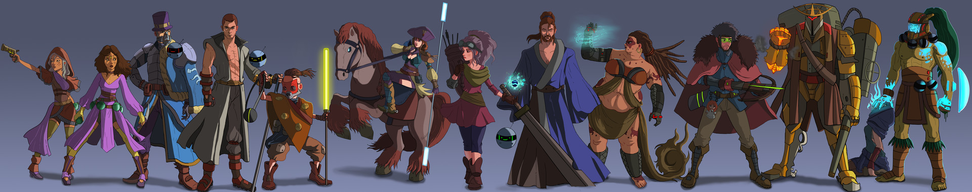 ArtStation - 2d platformer character roster