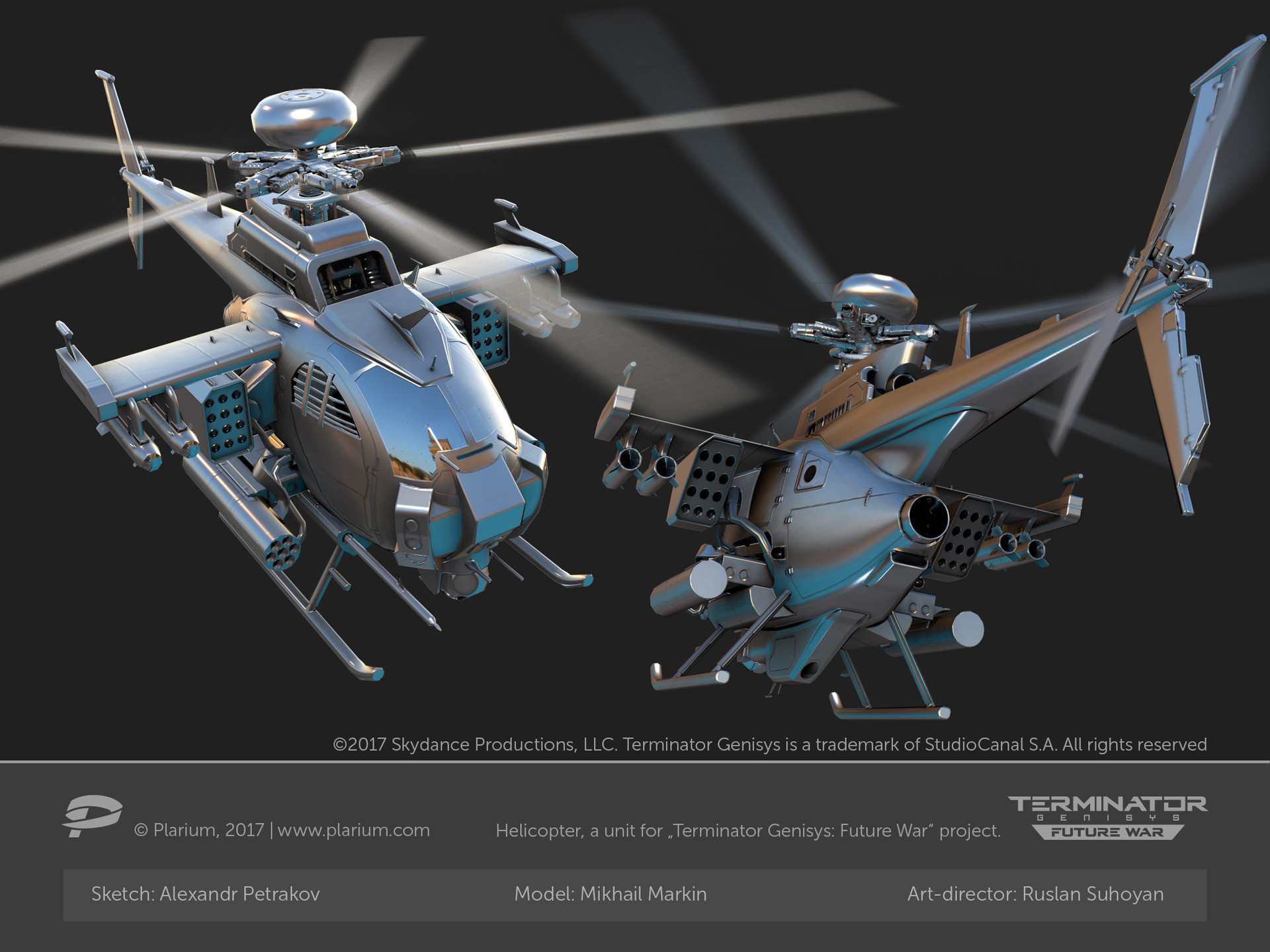 Mikhail Markin - Aviation unit for "Terminator Genisys: Future War"
