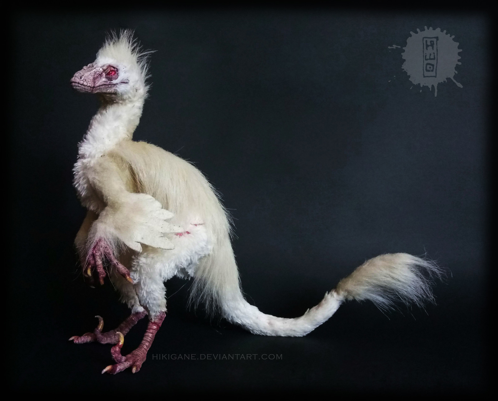 Boglarka Zilahi (hikigane.creatures) - Ruvik the albino raptor