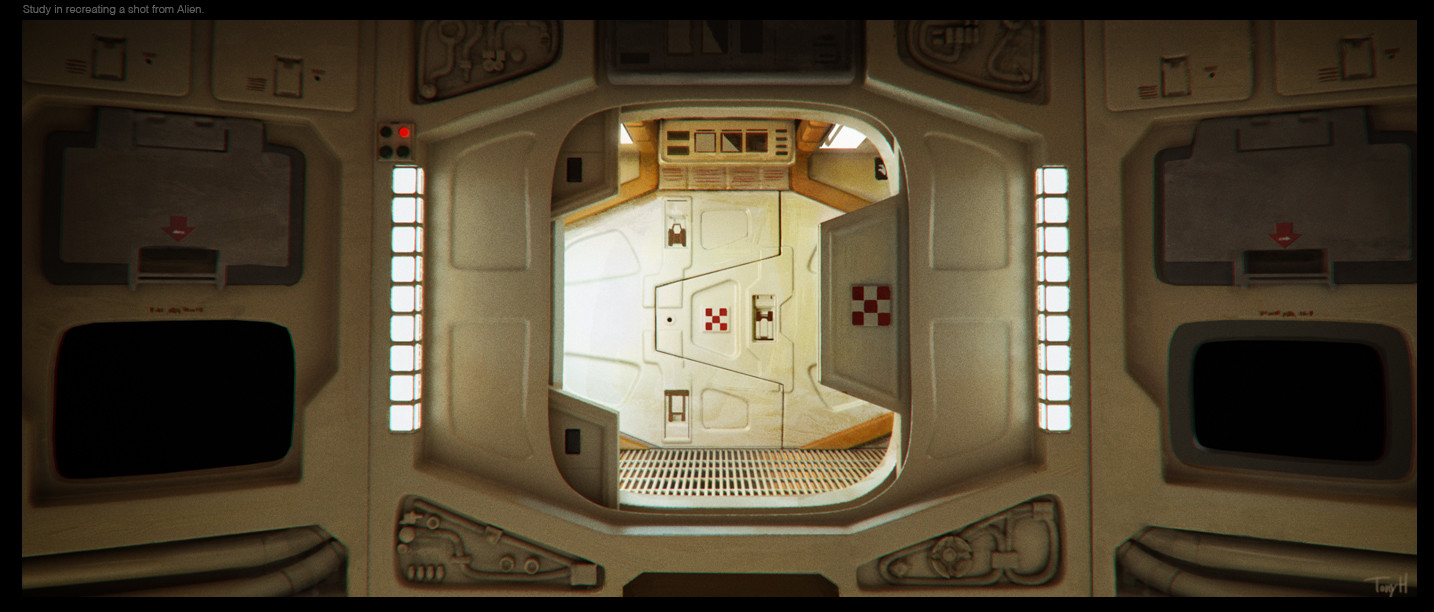 ArtStation - Alien SciFi corridors