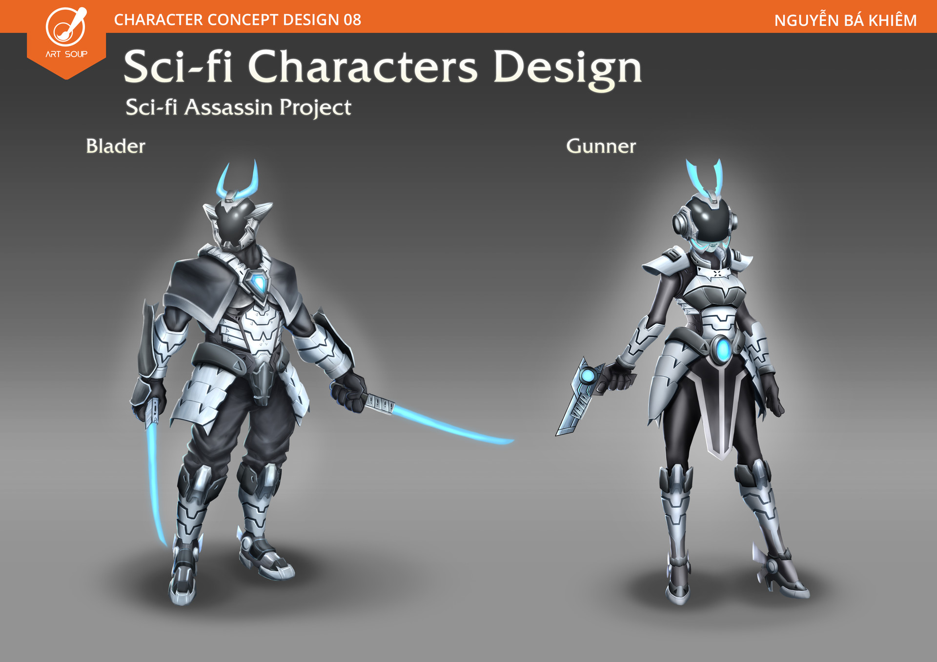 ArtStation - Sci-fi Character Concept for shooting games