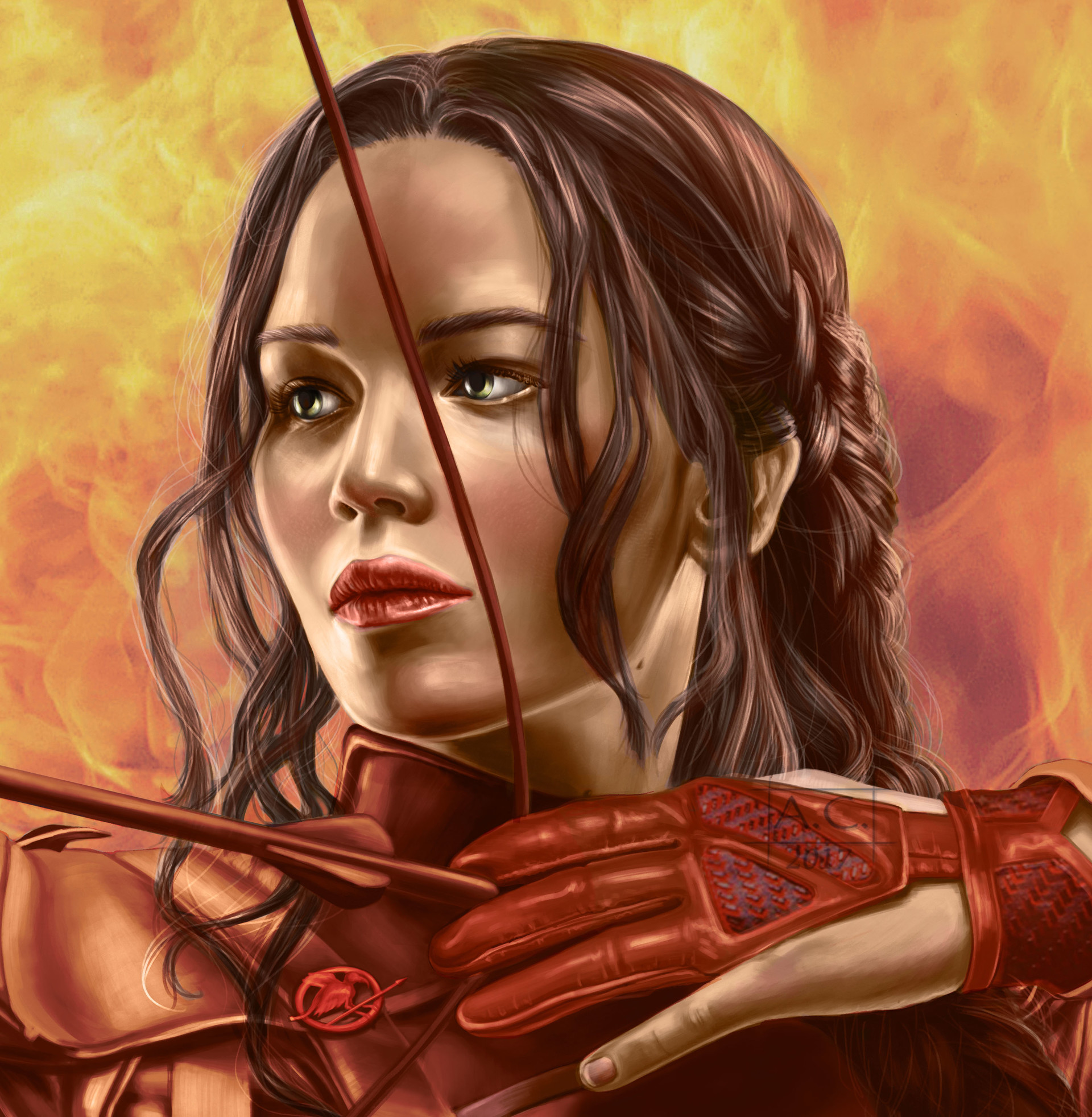 Hunger Games Drawings Katniss