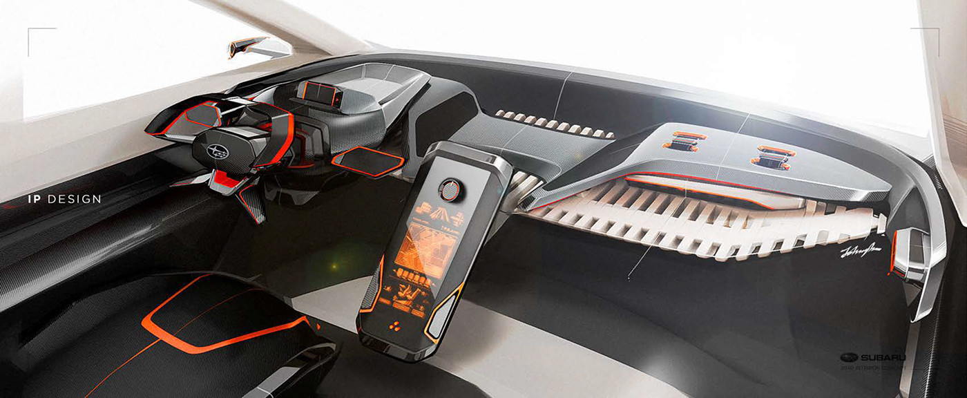 ArtStation - INTERIOR SUBARU 2030