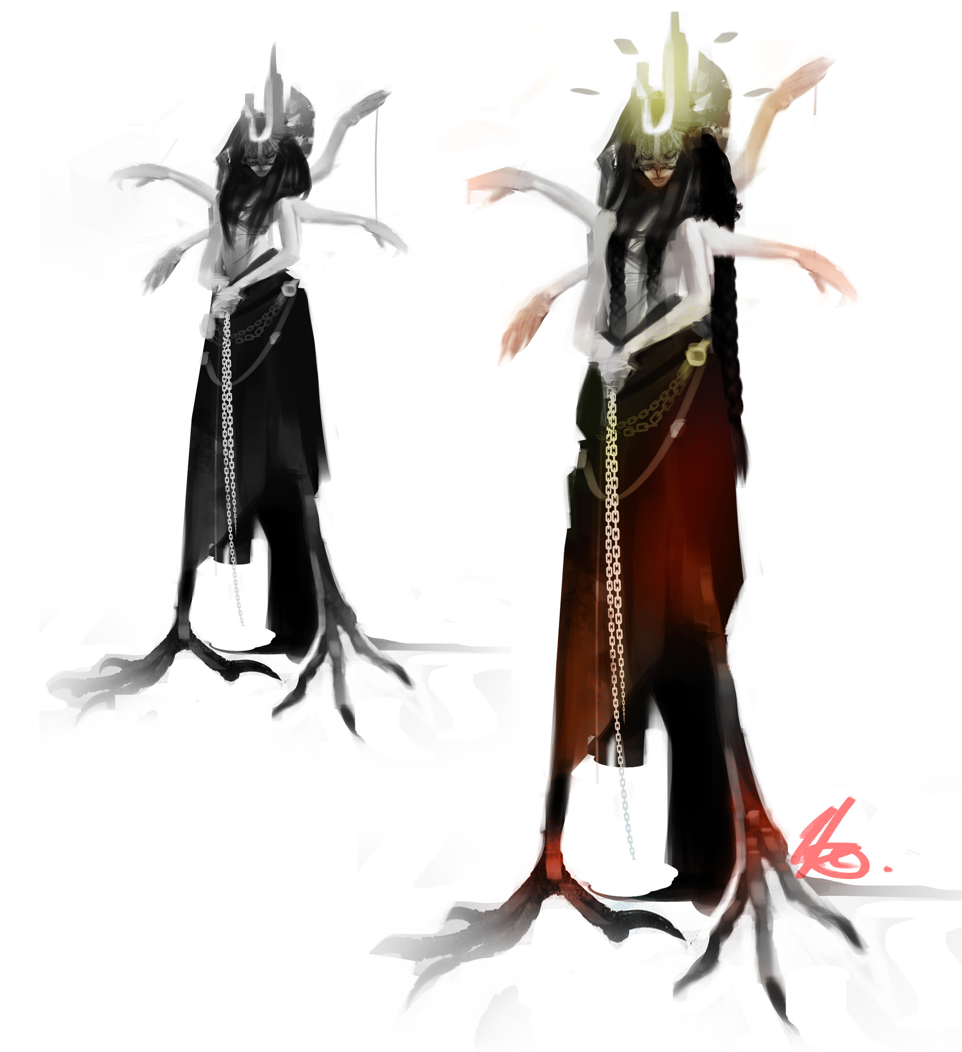 ArtStation - Horror Boss Priestess [ROUGH]