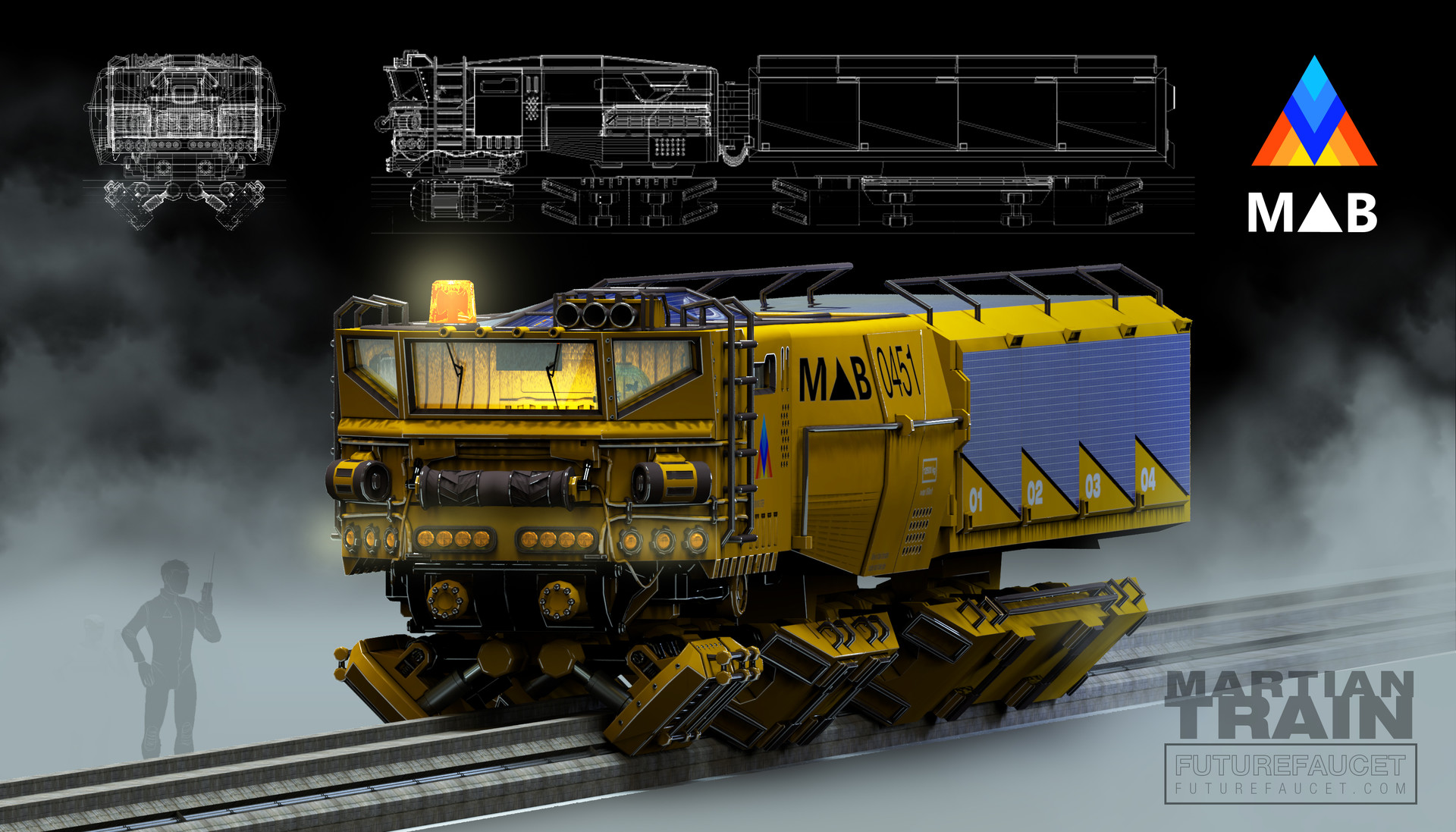 ArtStation - Martian Train